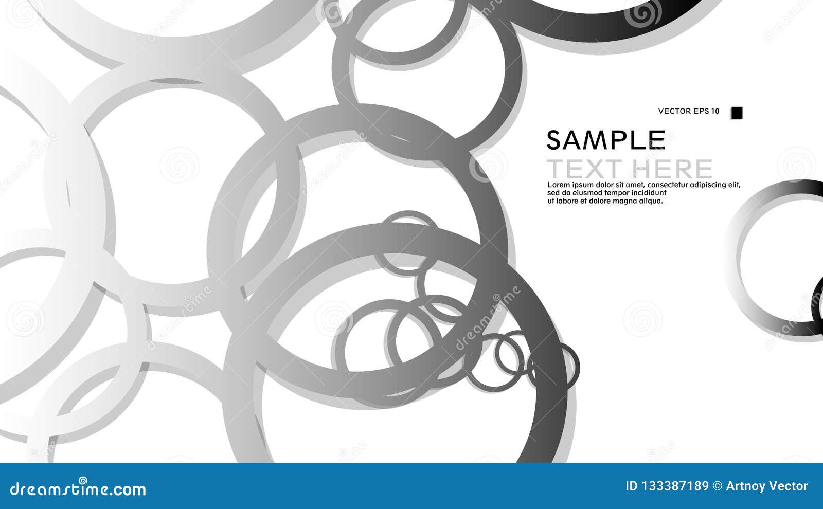 Simple Circles Background stock vector. Illustration of simple - 133387189