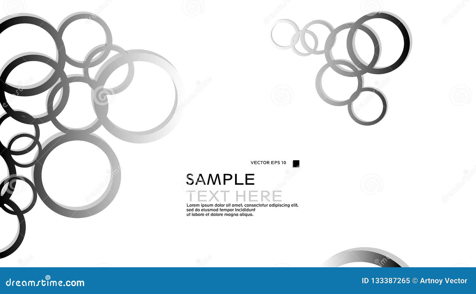 Simple Circles Background stock vector. Illustration of circles - 133387265