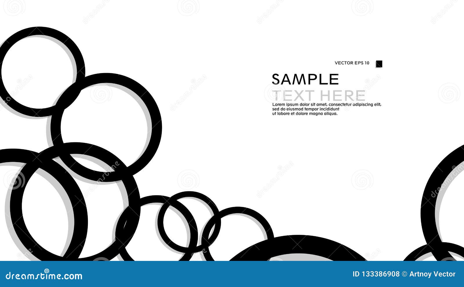 Simple Circles Background stock vector. Illustration of vector - 133386908