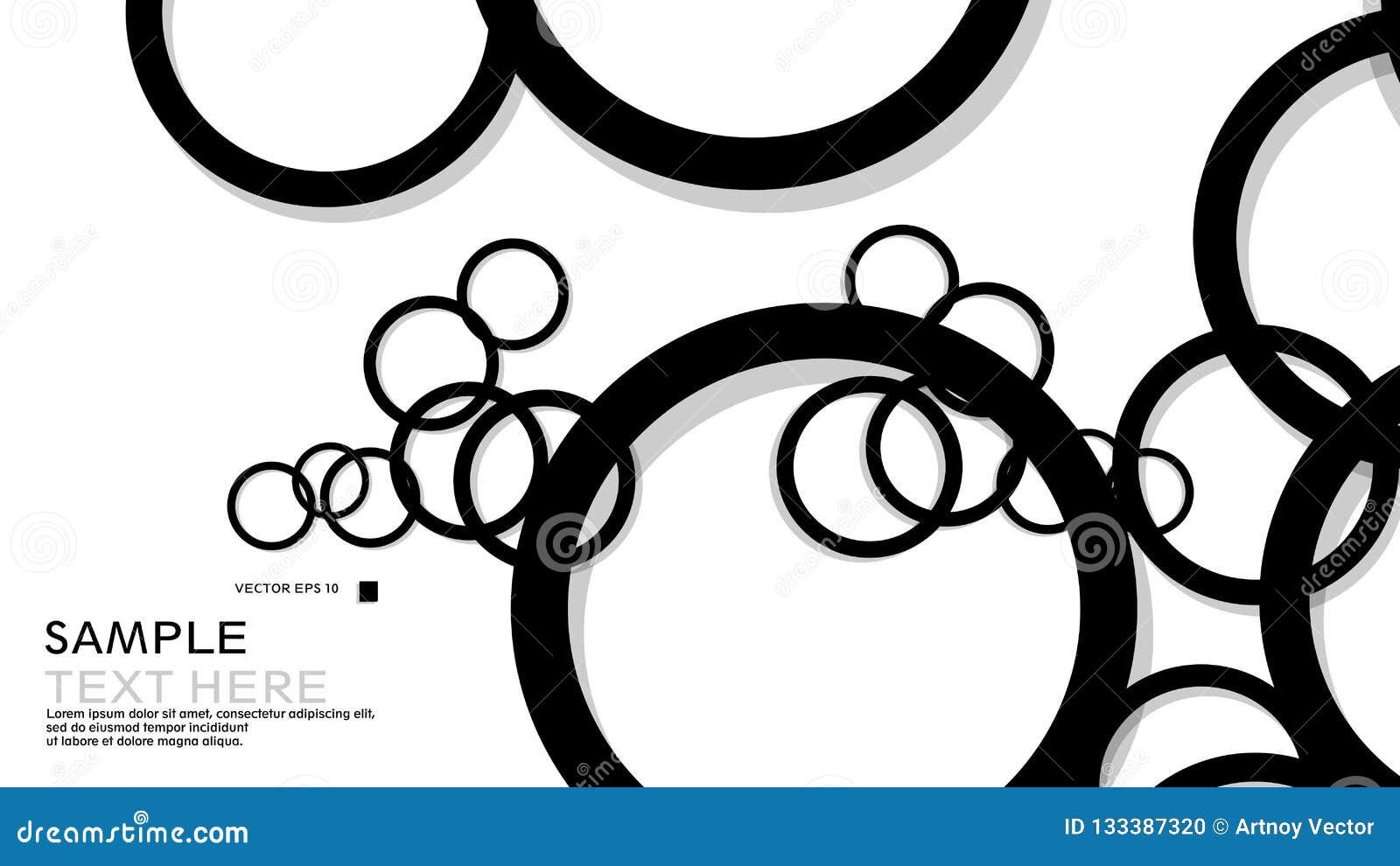 Simple Circles Background stock vector. Illustration of color - 133387320