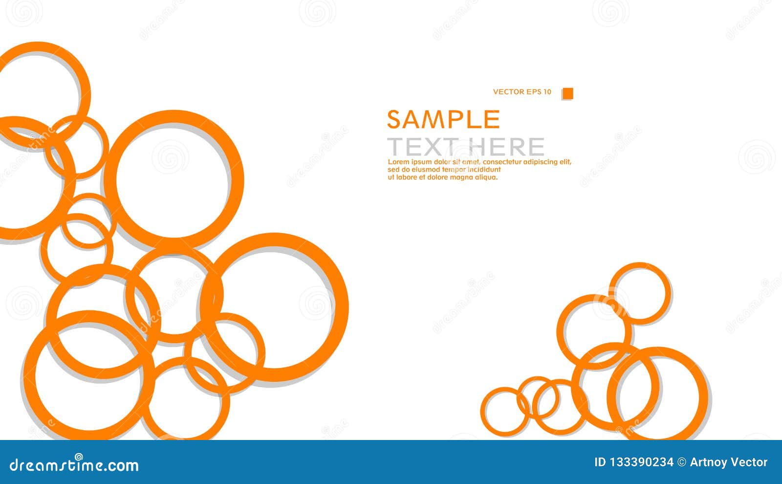 Simple Circles Background stock vector. Illustration of graphic - 133390234