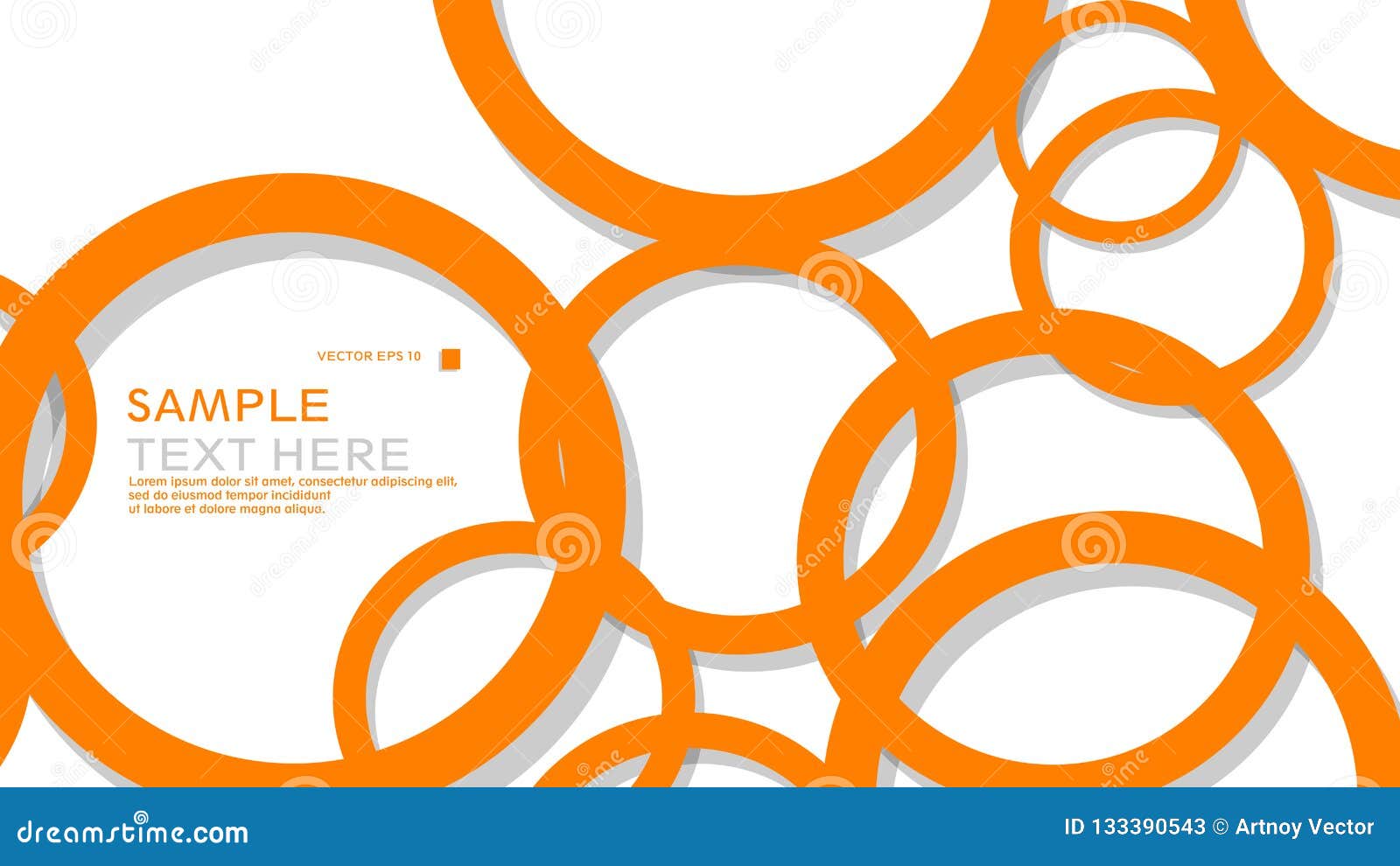 Simple Circles Background stock vector. Illustration of graphic - 133390543