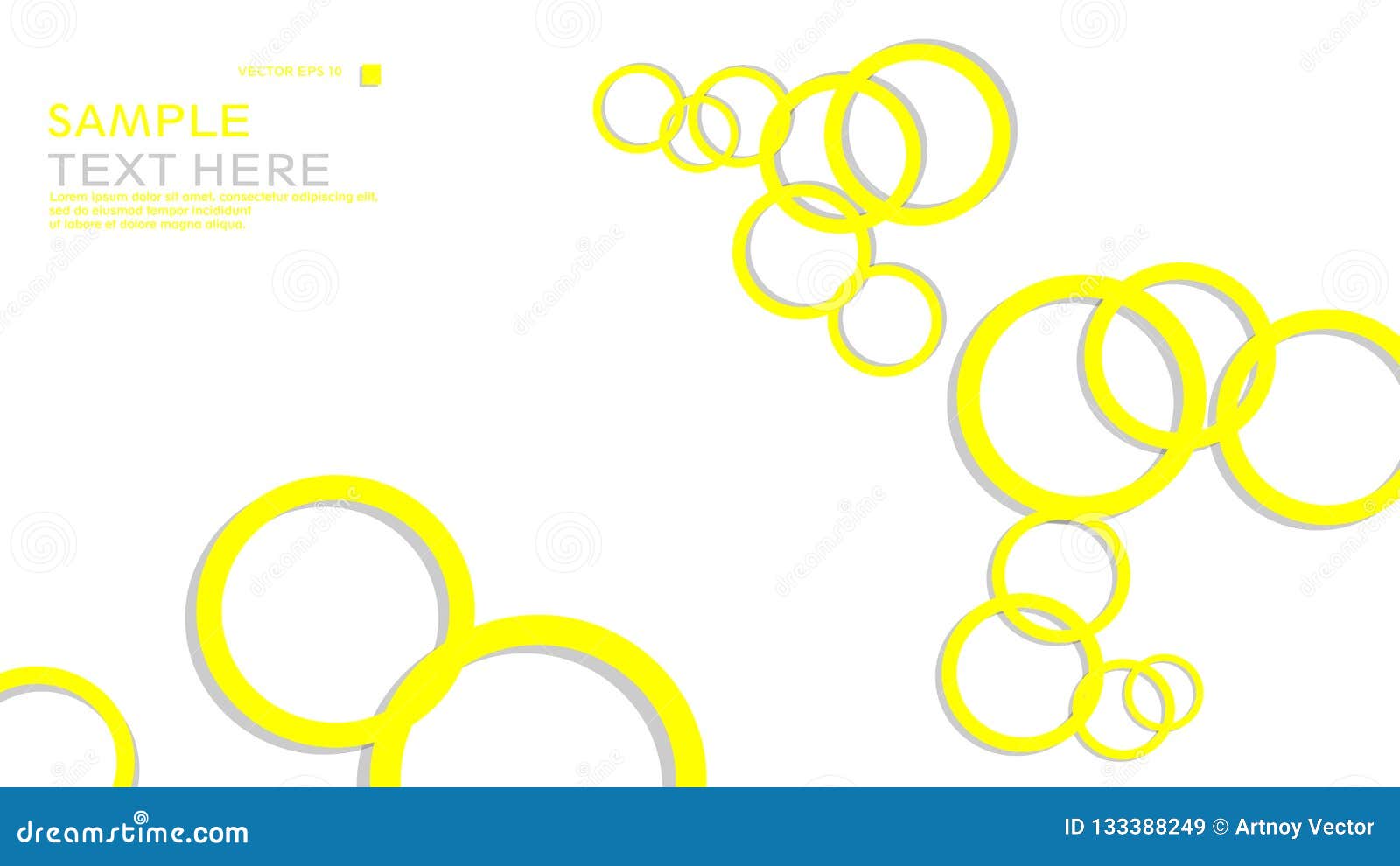 Simple Circles Background stock vector. Illustration of shadow - 133388249