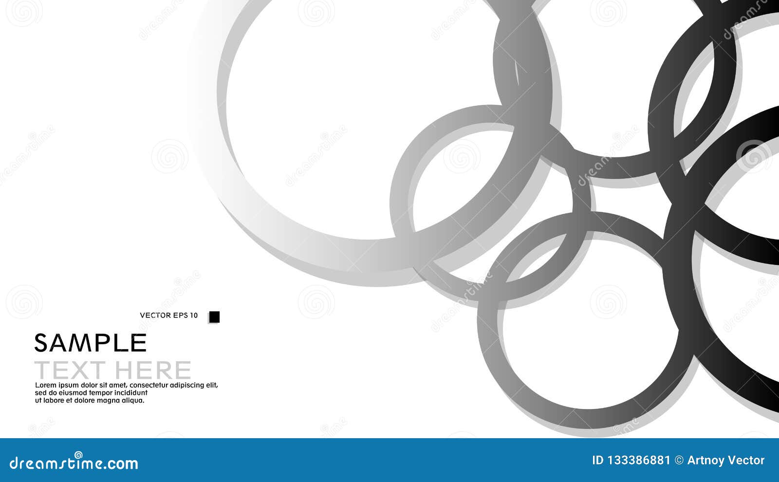 Simple Circles Background stock vector. Illustration of design - 133386881