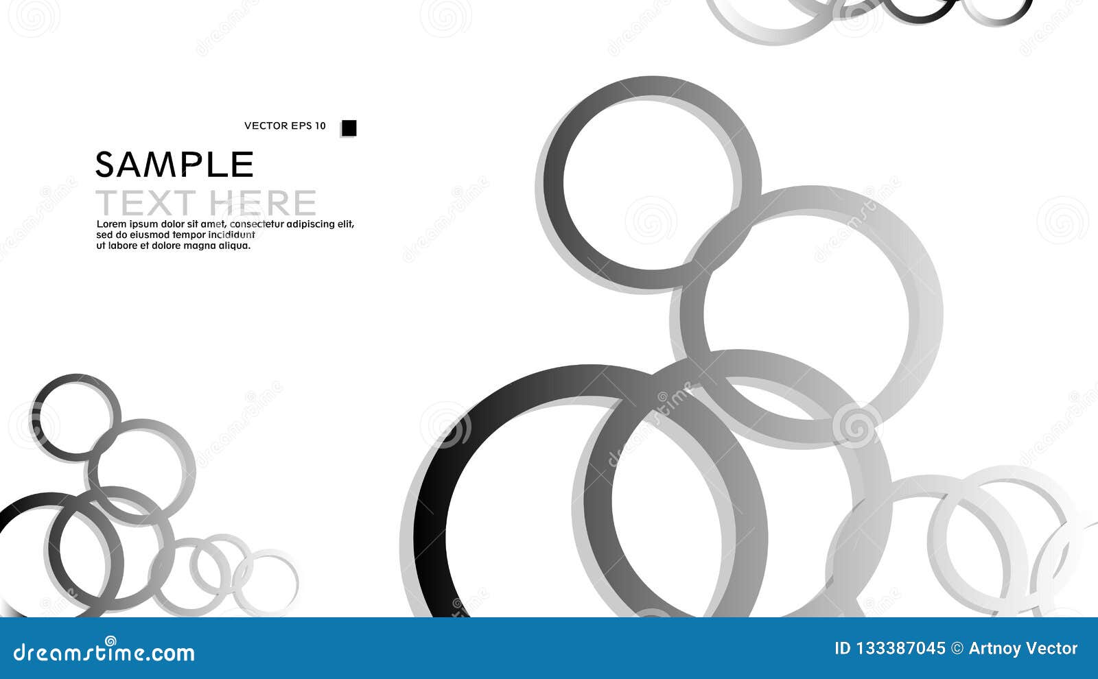 Simple Circles Background stock vector. Illustration of shadow - 133387045