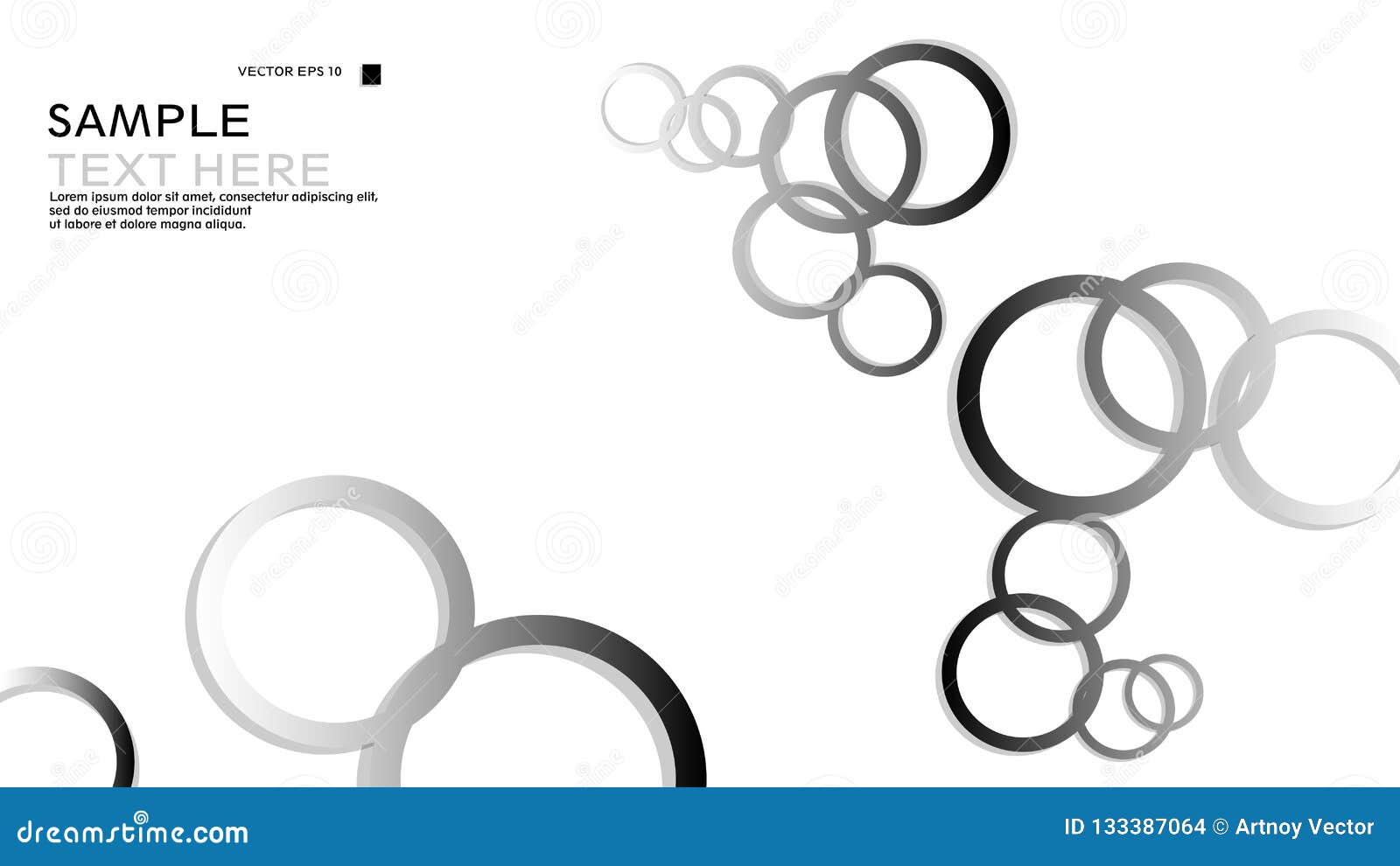 Simple Circles Background stock vector. Illustration of background ...