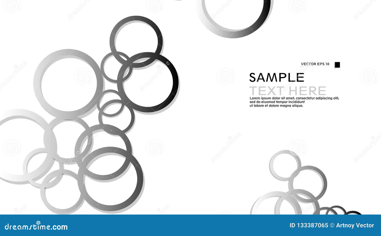Simple Circles Background stock vector. Illustration of circles - 133387065