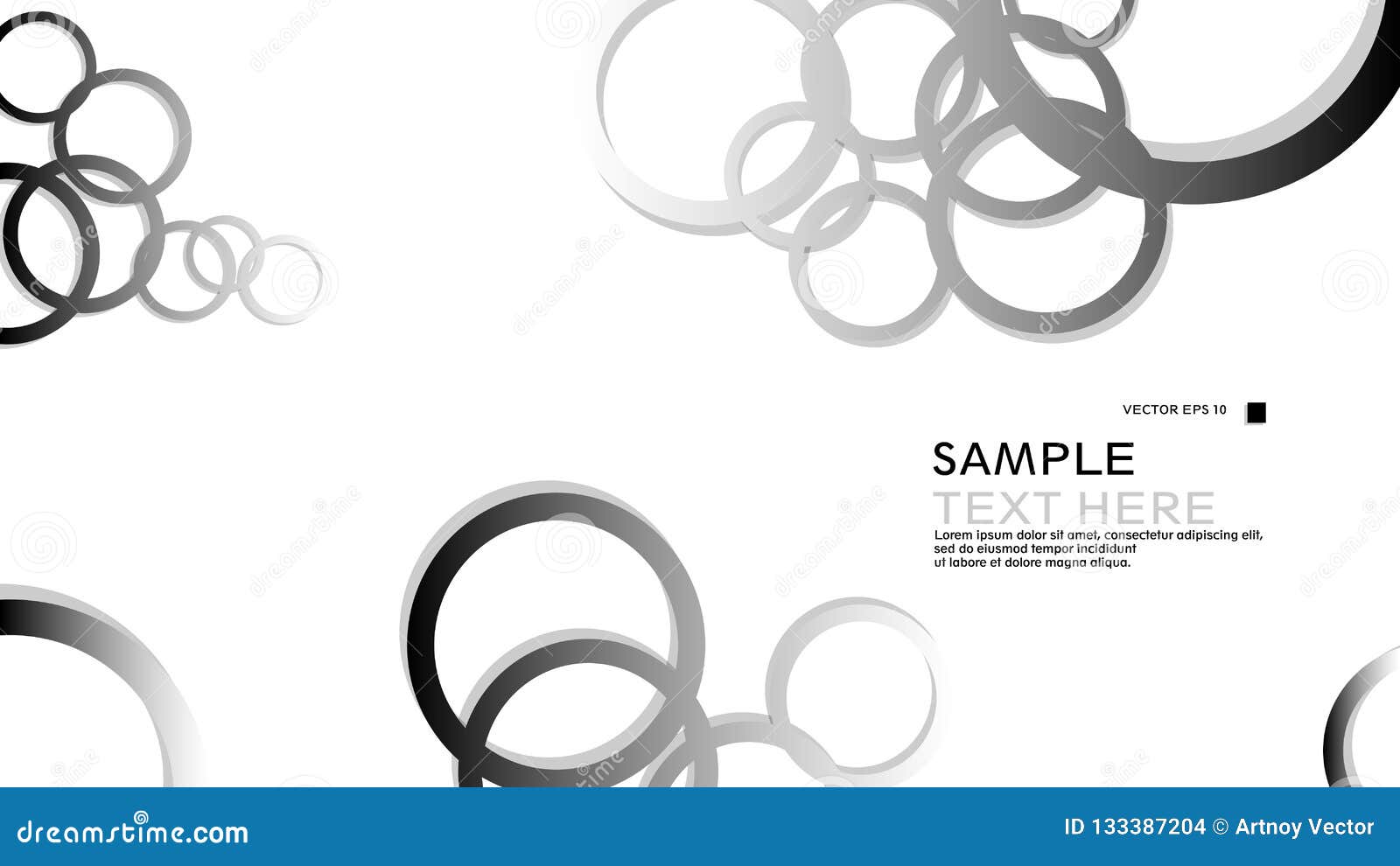 Simple Circles Background stock vector. Illustration of white - 133387204