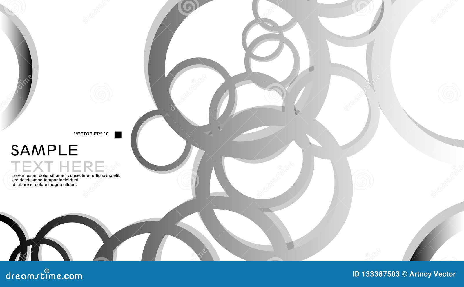Simple Circles Background stock vector. Illustration of vector - 133387503