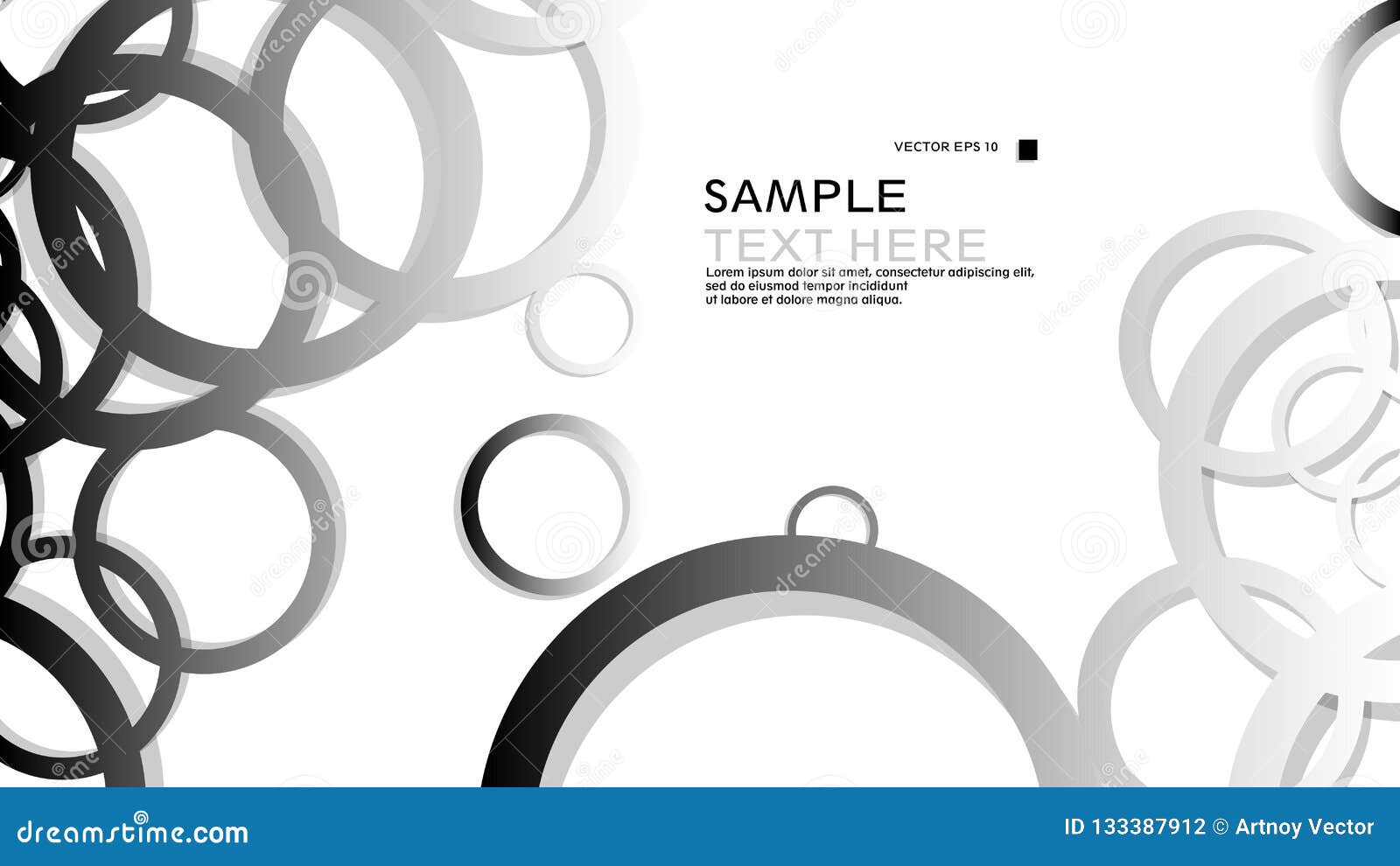 Simple Circles Background stock vector. Illustration of graphic - 133387912