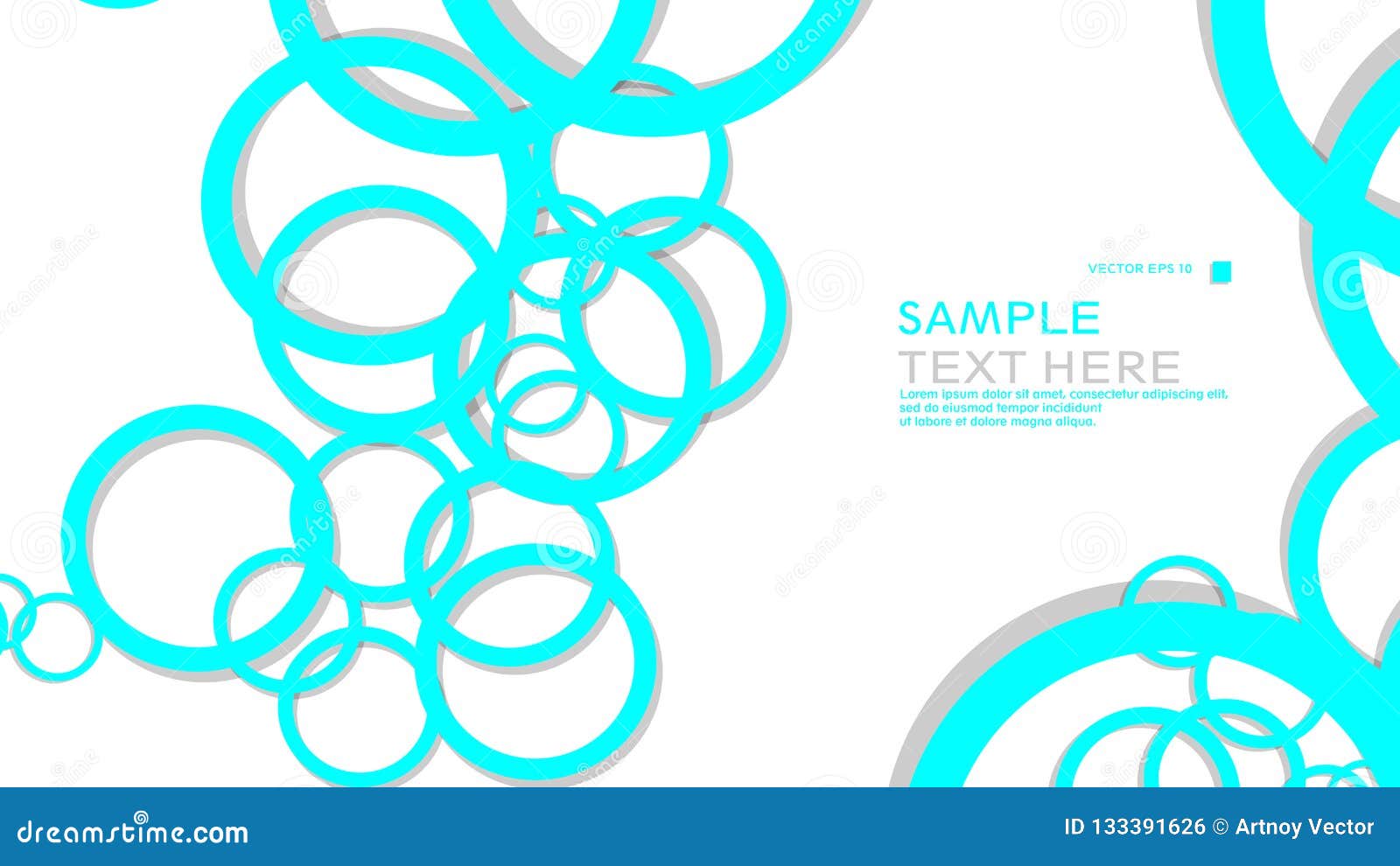 Simple Circles Background .vector Graphic Design on Eps 10 Stock Vector ...