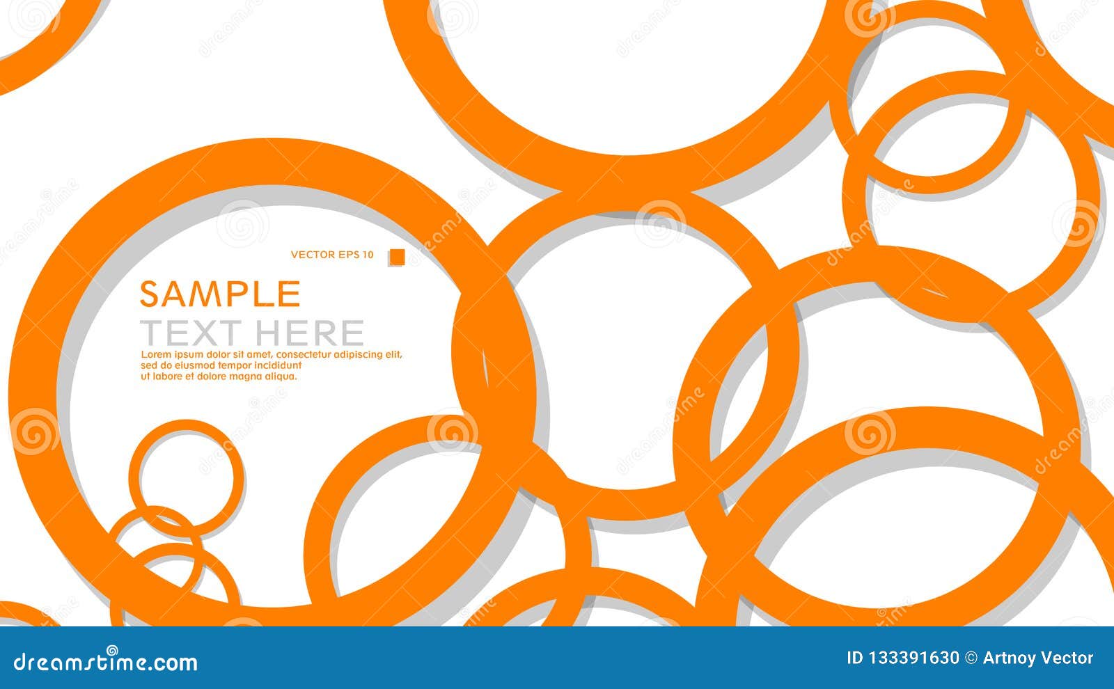 Simple Circles Background .vector Graphic Design on Eps 10 Stock Vector ...