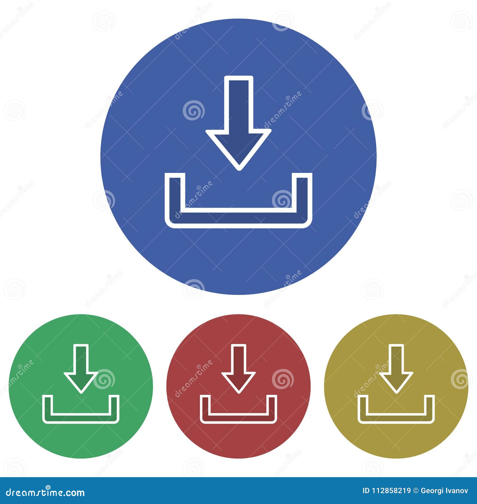 Circular Download Chart With The Percentage Of Execution In The Vector ...