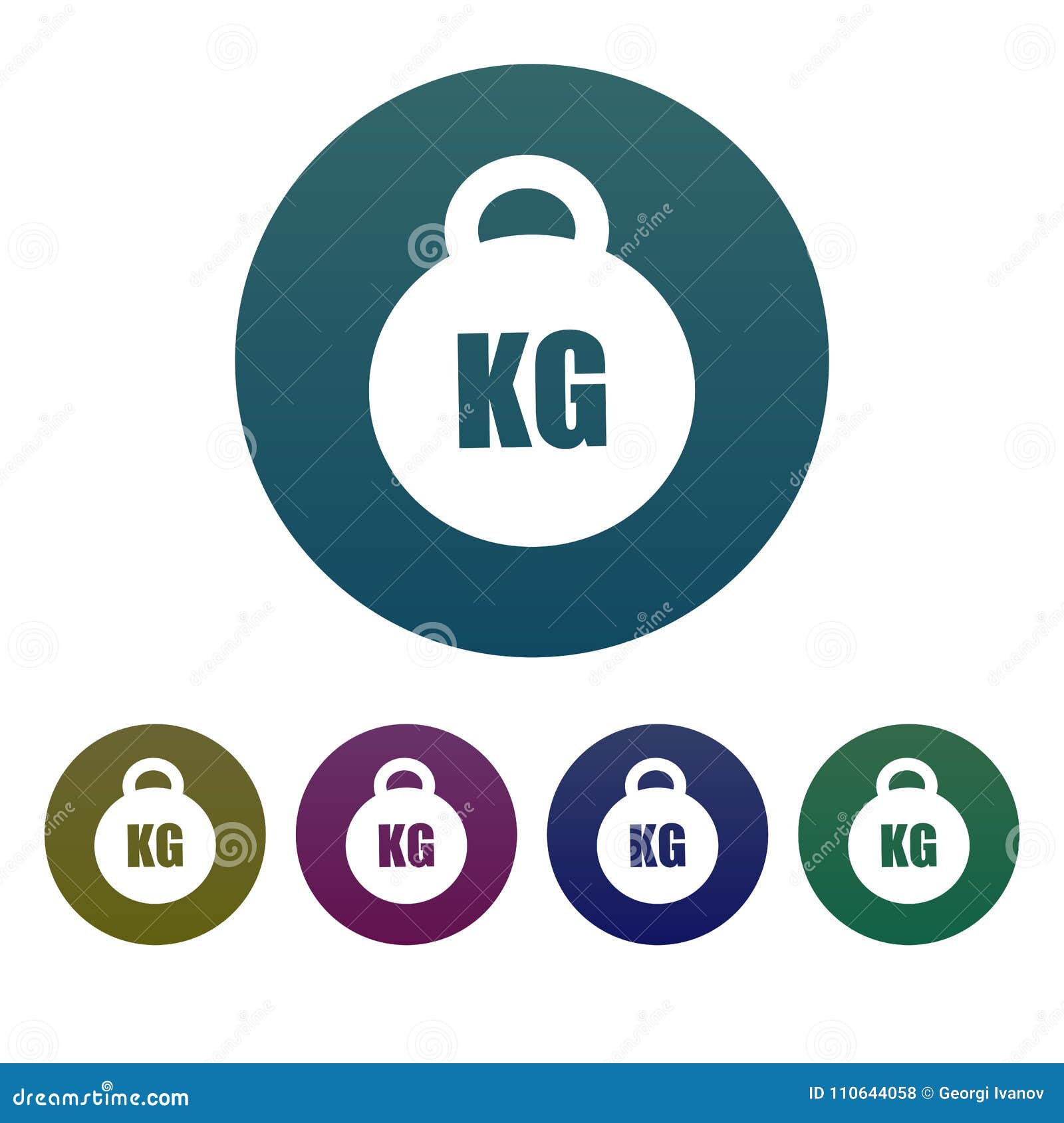Two Color Kilograms Vector Icon From Other Concept. Isolated Blue ...
