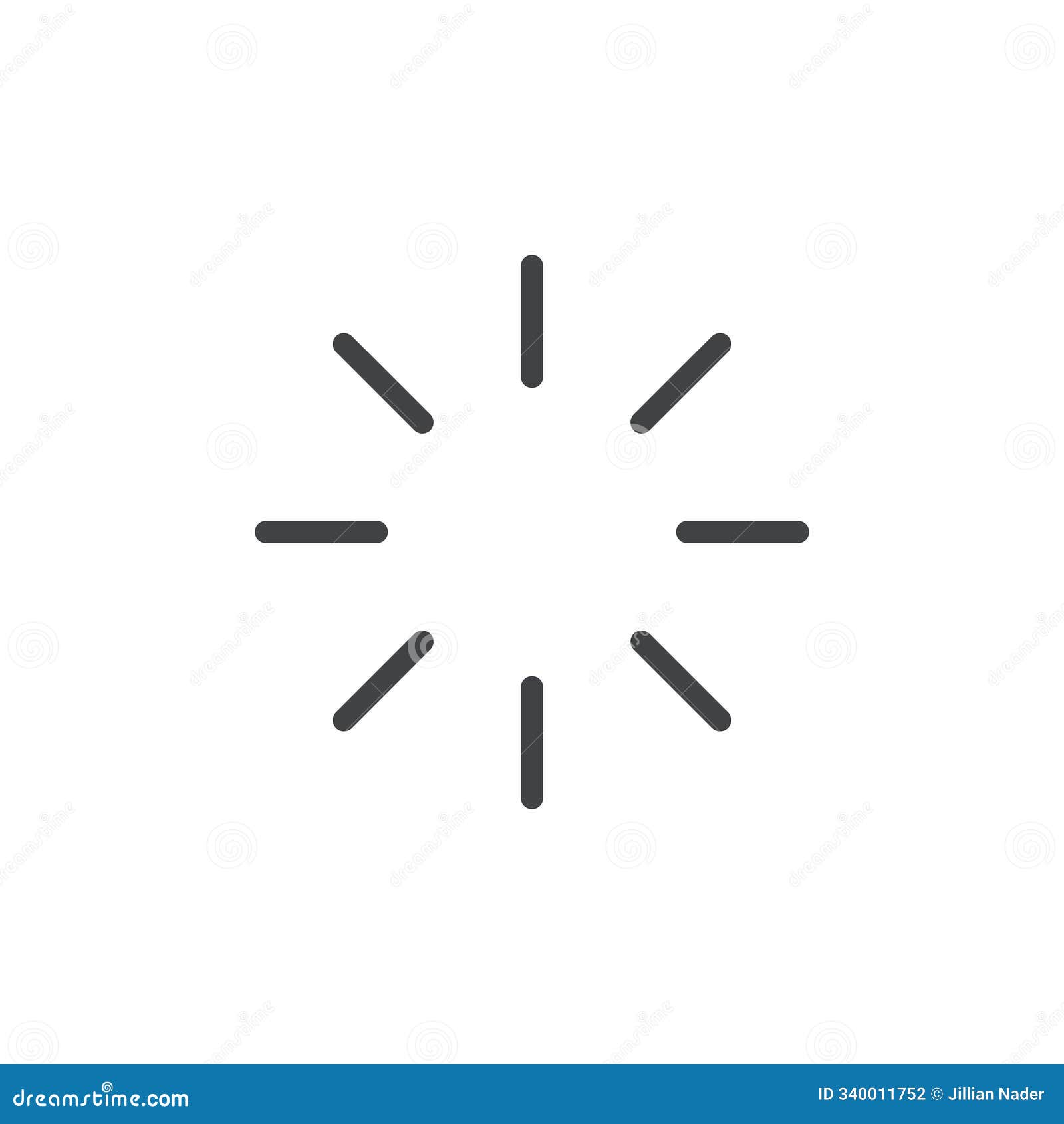 Simple Circular Loading Icon Symbolizing Buffering or Waiting Stock ...