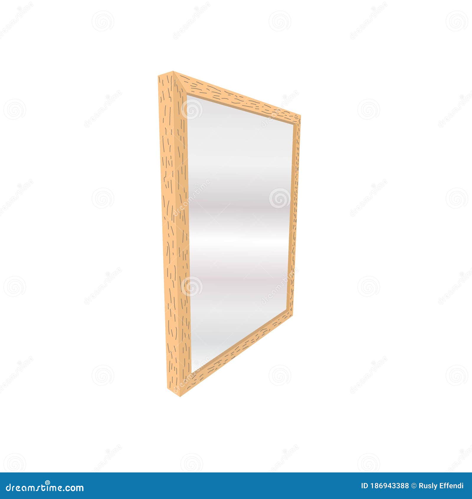 Simple and Classic Mirror Vector Icon Stock Vector - Illustration of ...