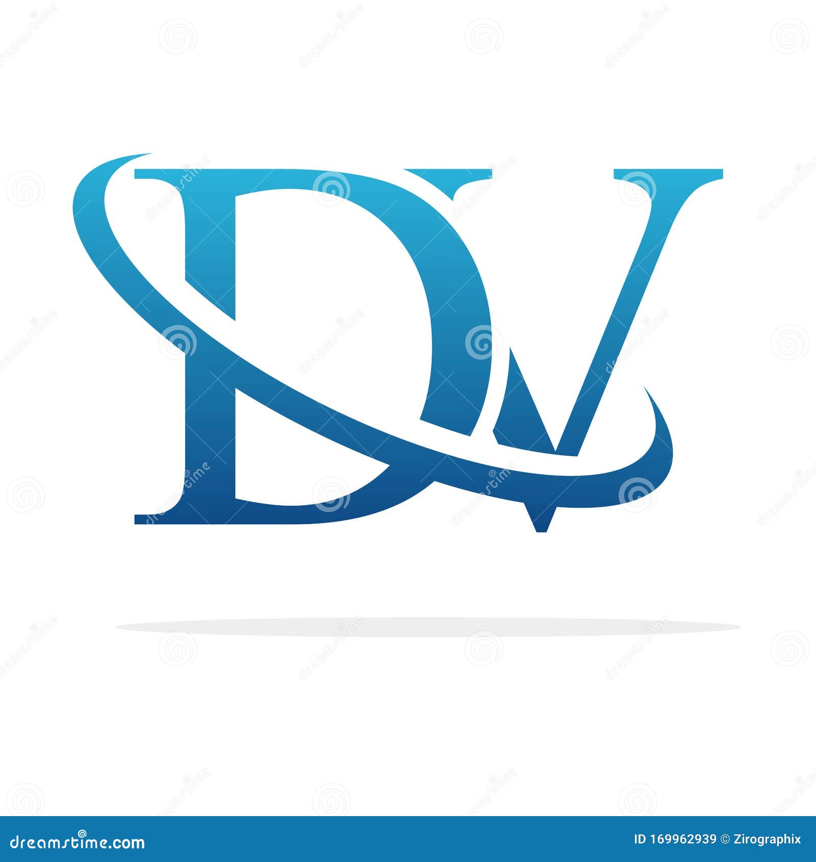 Creative DV Logo Icon Design Stock Vector - Illustration of isolated ...