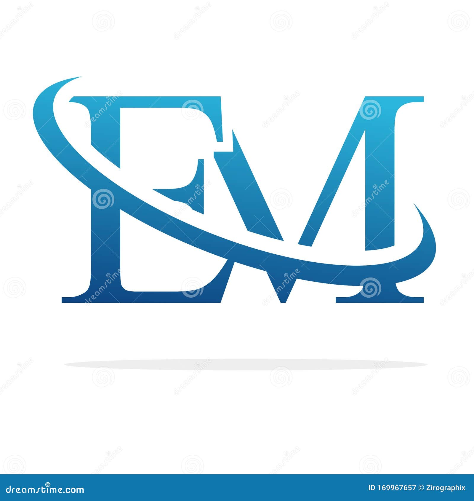 Creative EM Logo Icon Design Stock Vector - Illustration of abstract ...