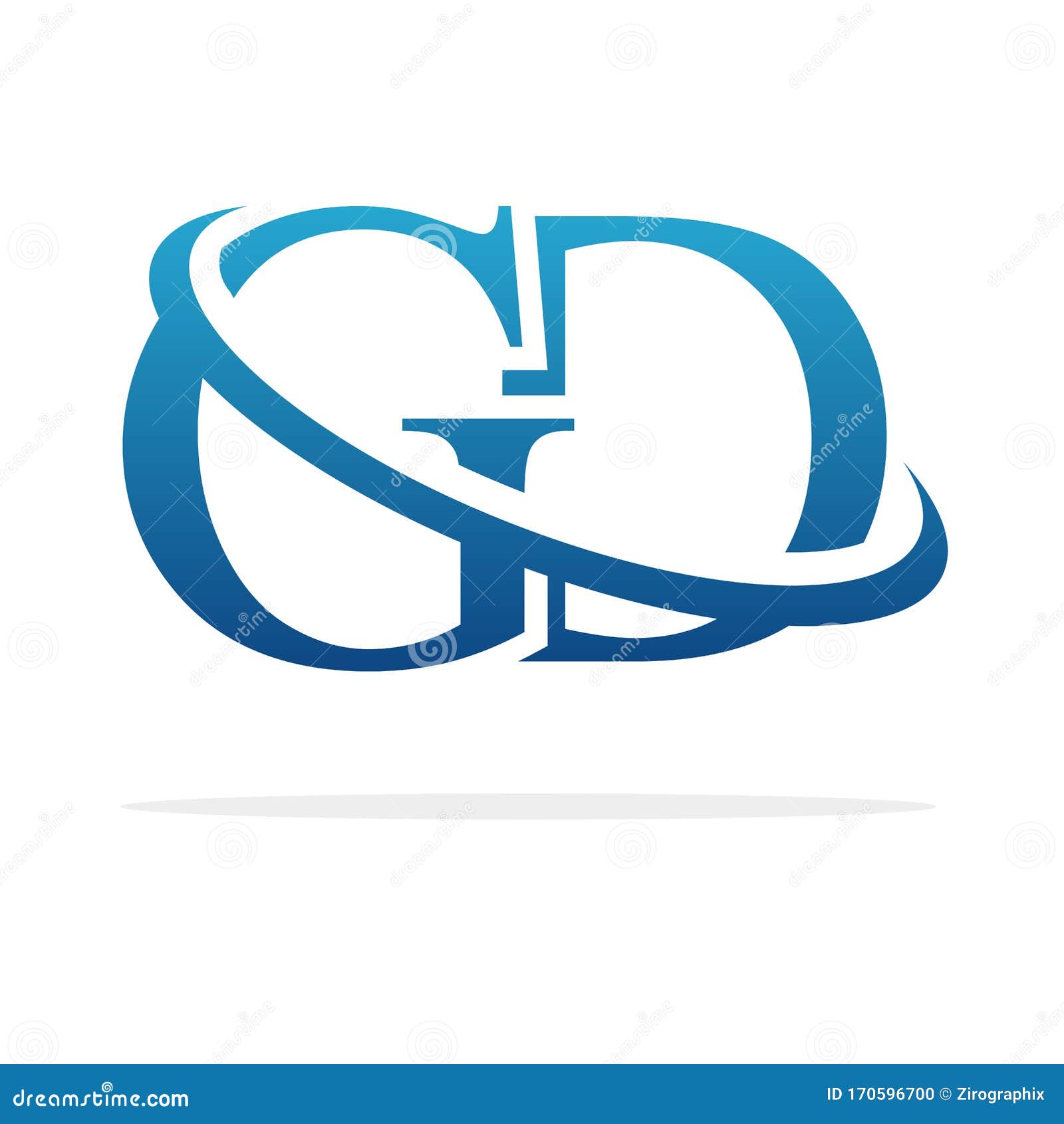 Creative GD Logo Icon Design Stock Vector - Illustration of business ...