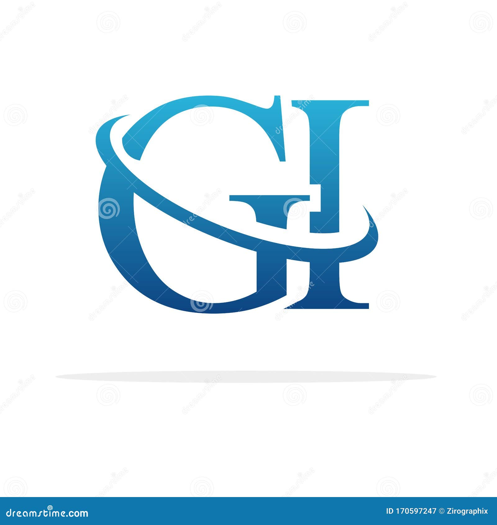 Creative GI Logo Icon Design Stock Vector - Illustration of icon ...