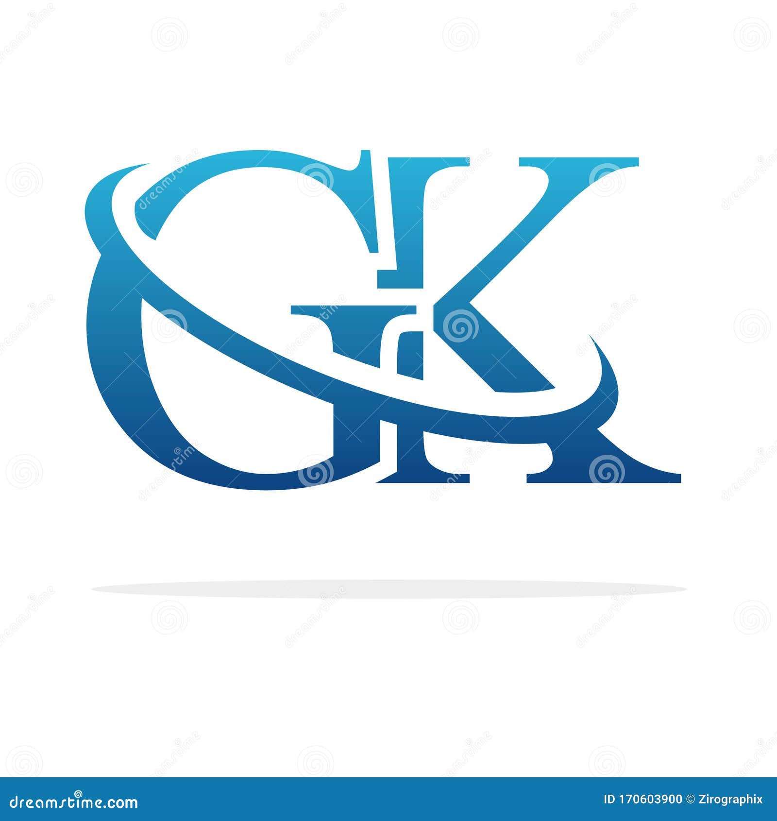 Creative GK Logo Icon Design Stock Vector - Illustration of creative ...