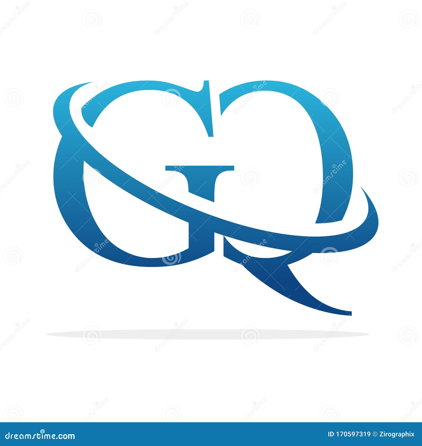 Creative GQ Logo Icon Design Stock Vector - Illustration of abstract ...