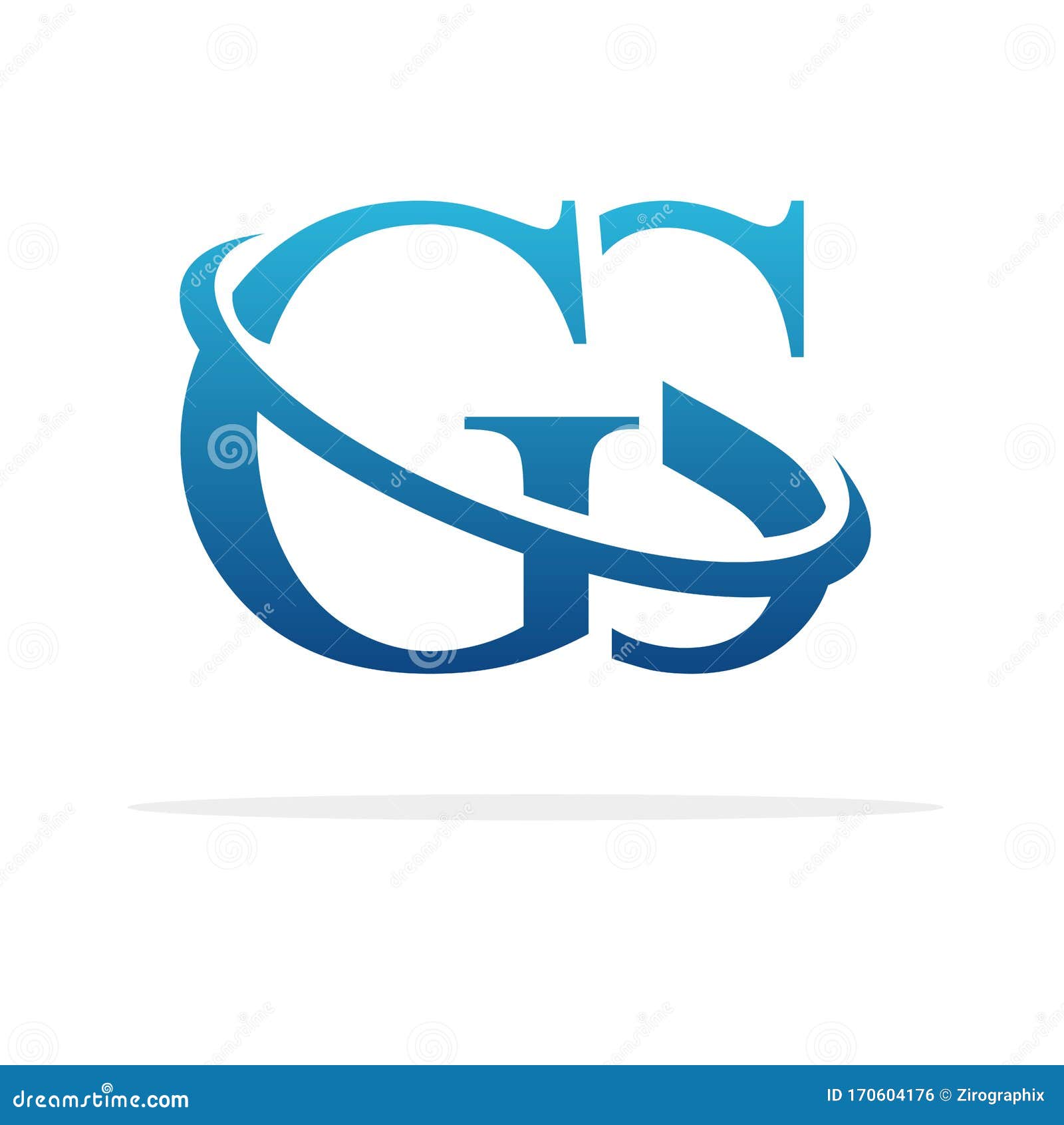 Creative GS Logo Icon Design Stock Vector - Illustration of creative ...
