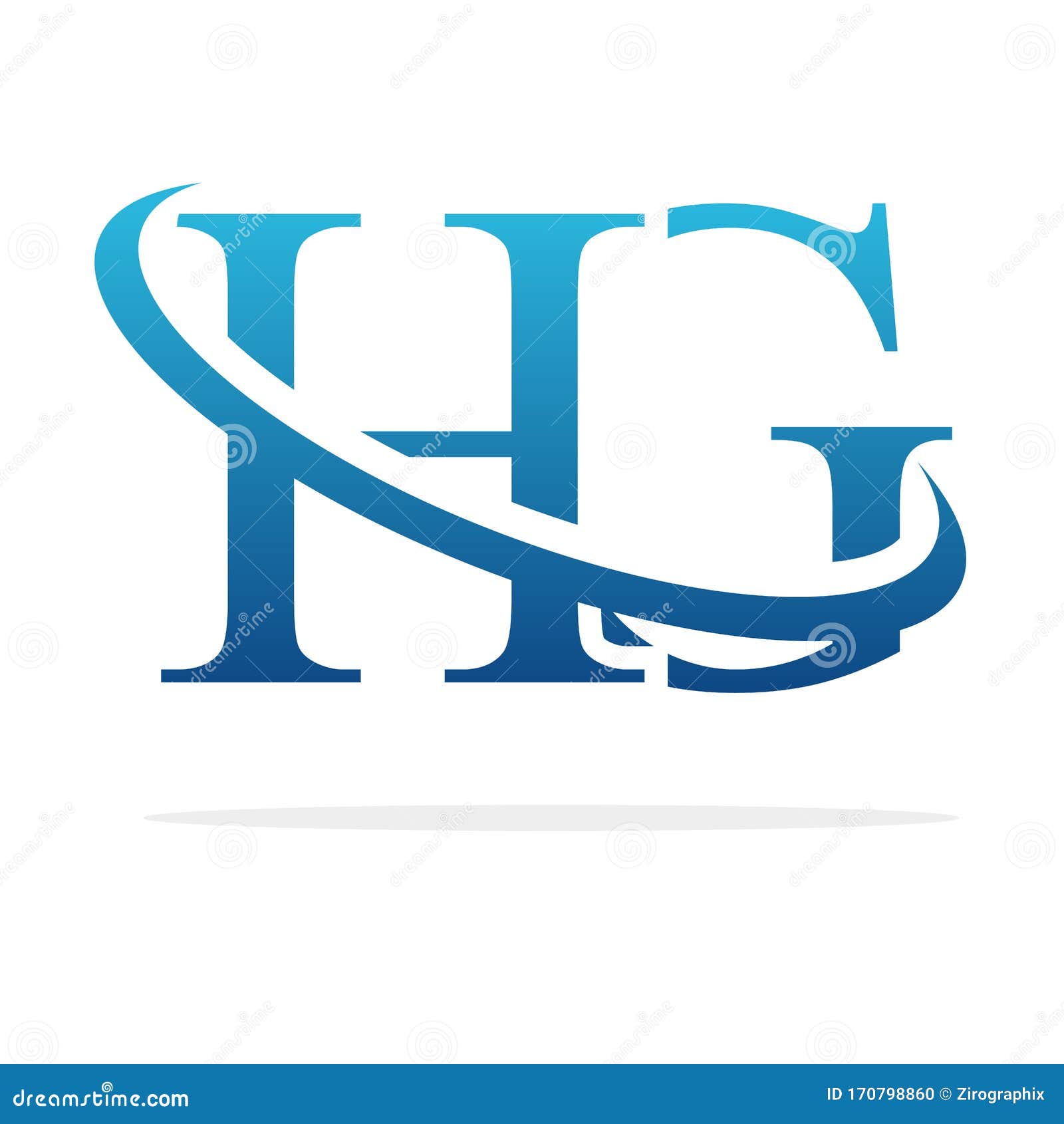 Creative HG Logo Icon Design Stock Vector - Illustration of text, white ...