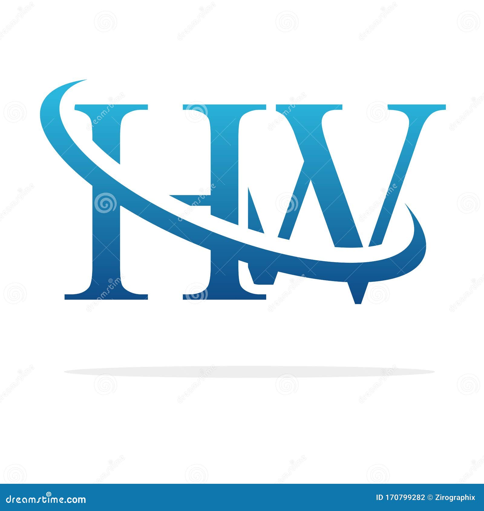 Creative HW Logo Icon Design Stock Vector - Illustration of vector ...