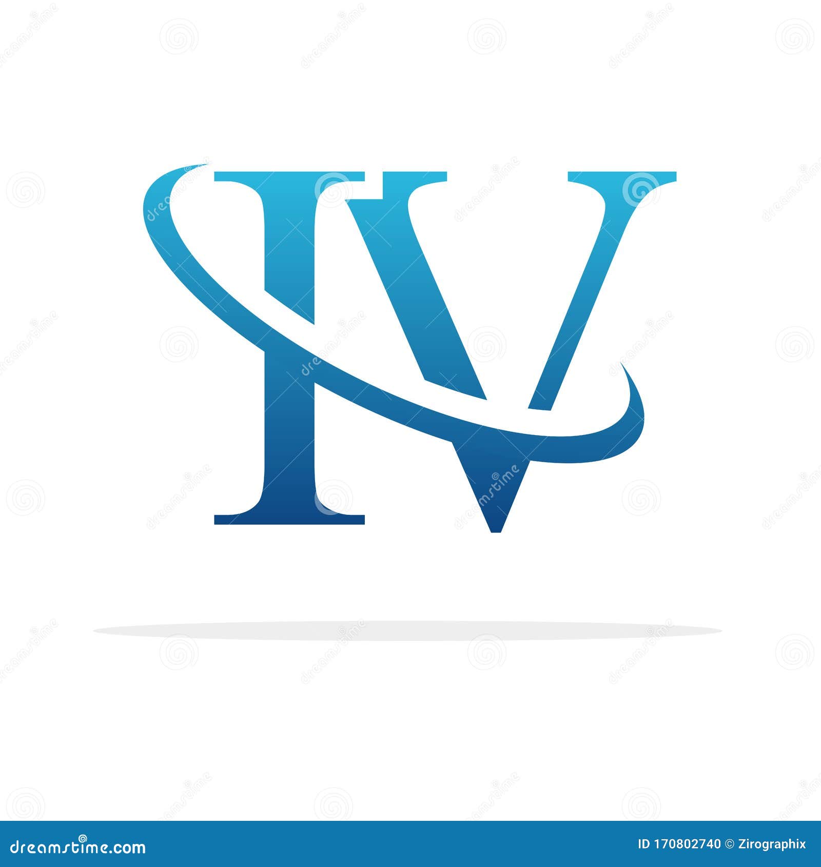 Creative IV Logo Icon Design Stock Vector - Illustration of logo, white ...