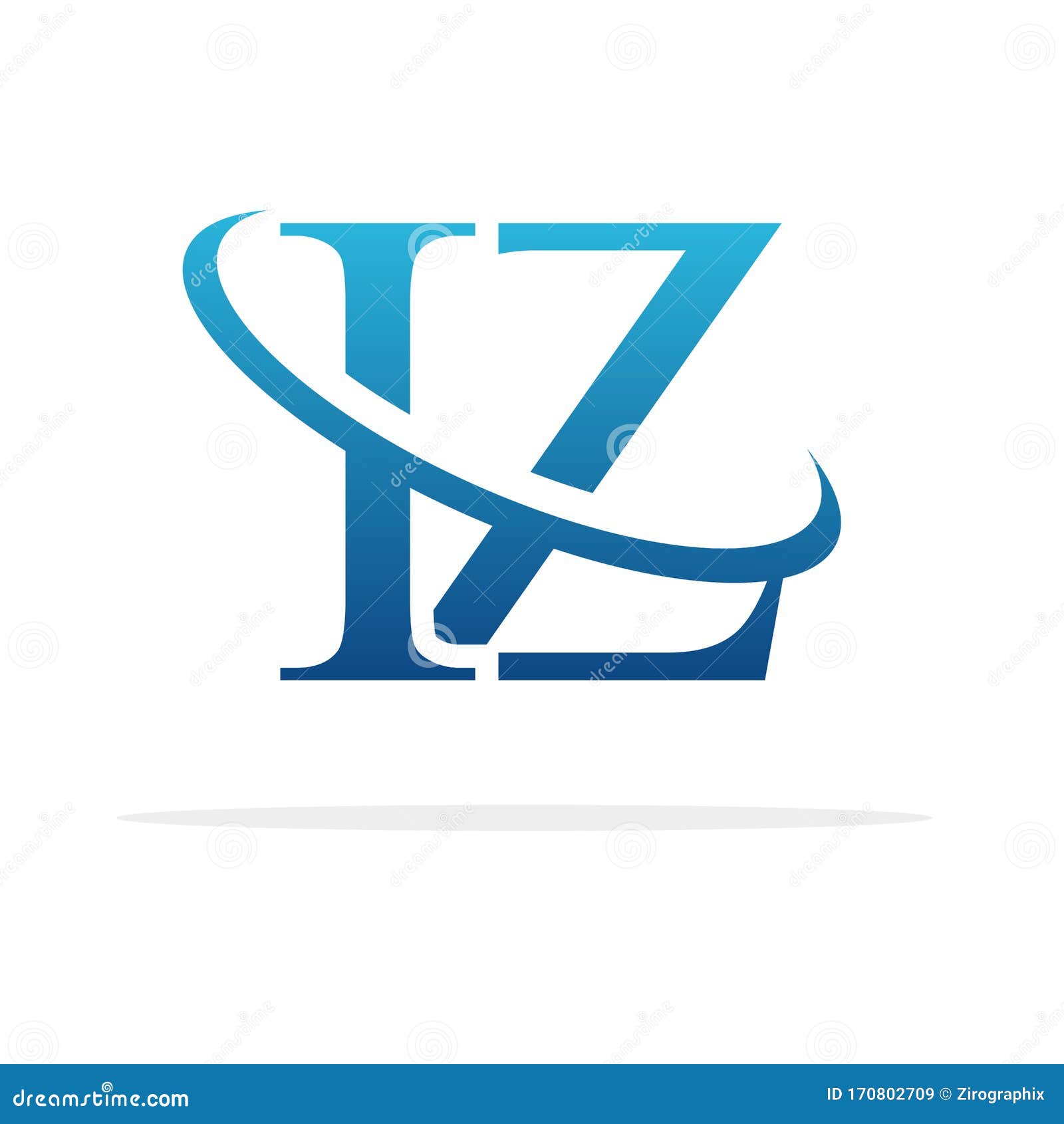 Creative IZ Logo Icon Design Stock Vector - Illustration of vector ...
