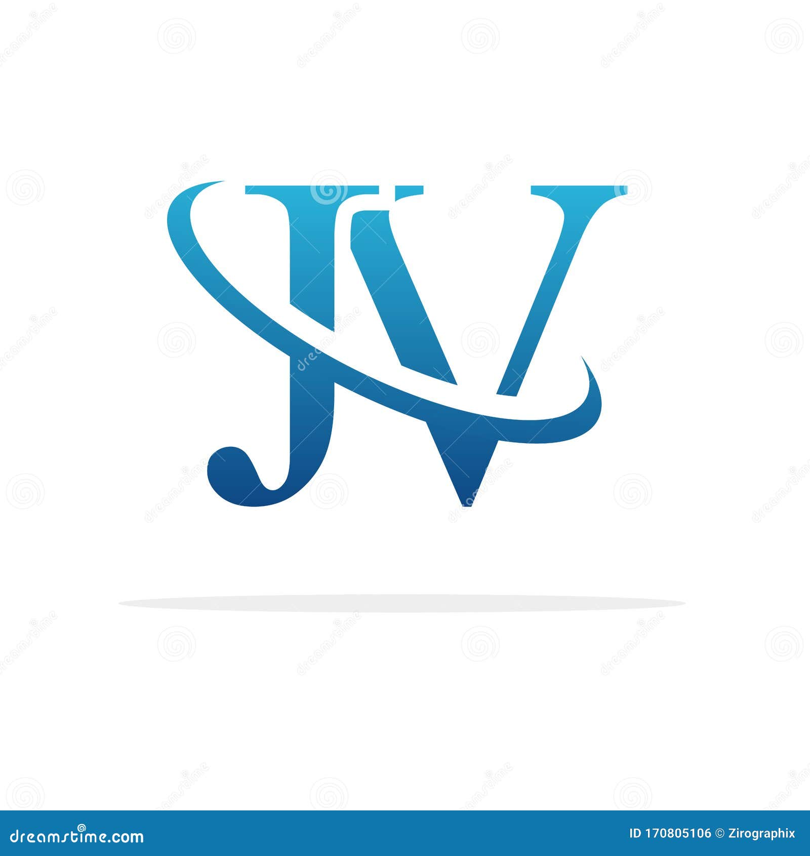 Creative JV Logo Icon Design Stock Vector - Illustration of information ...