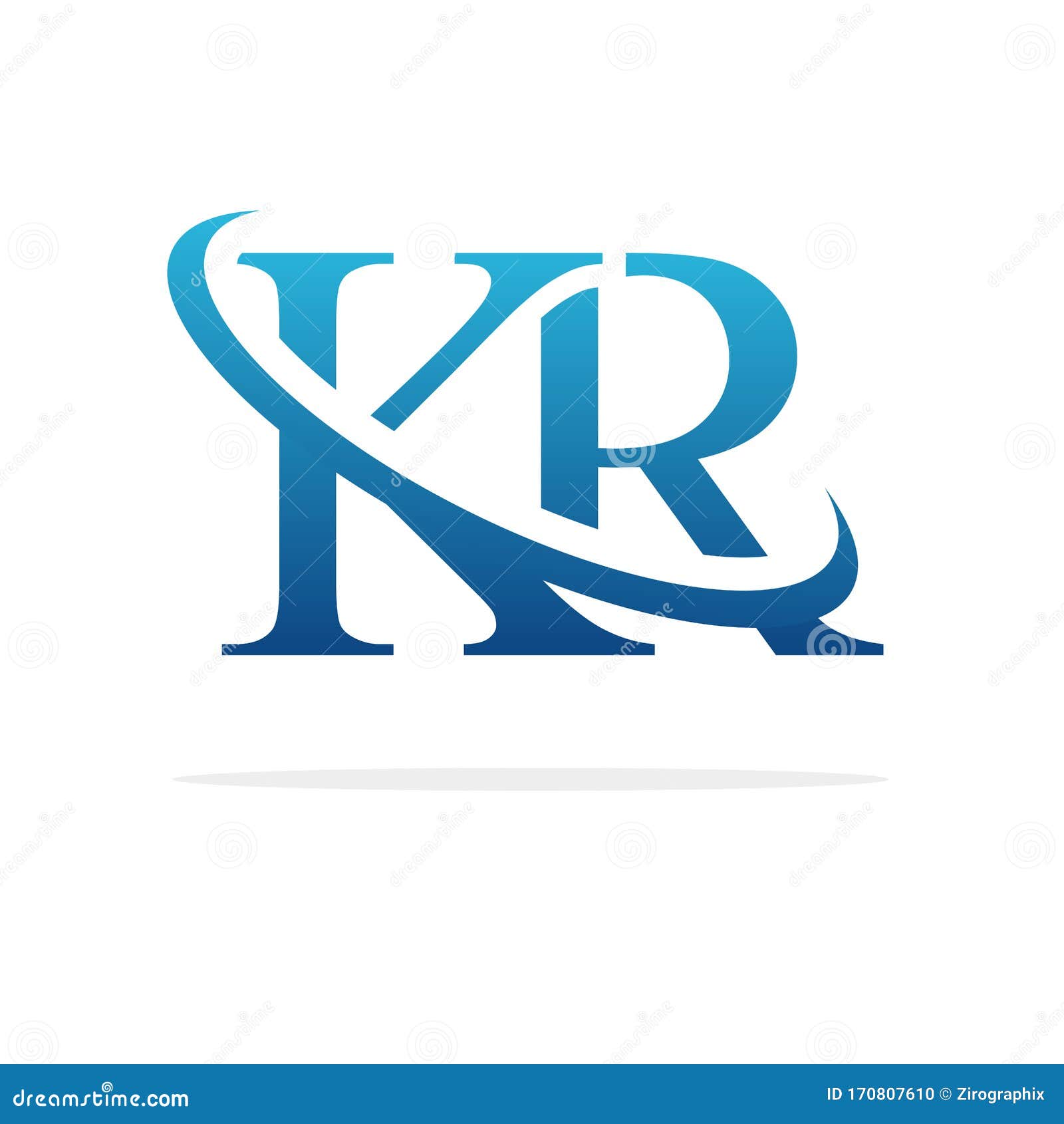 Creative KR Logo Icon Design Stock Vector - Illustration of business ...