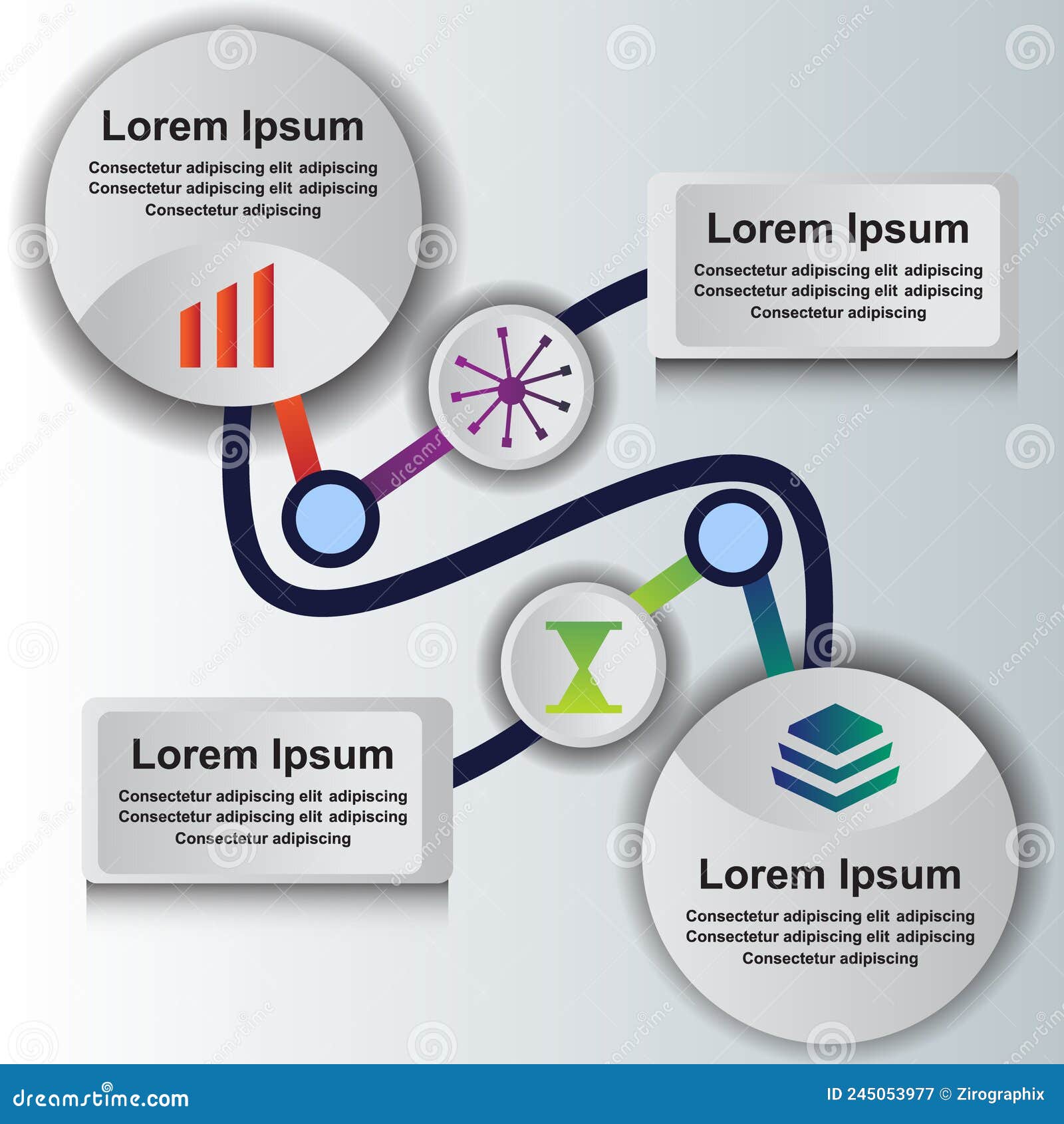 Business Infographics Vector Art Design Stock Vector - Illustration of ...