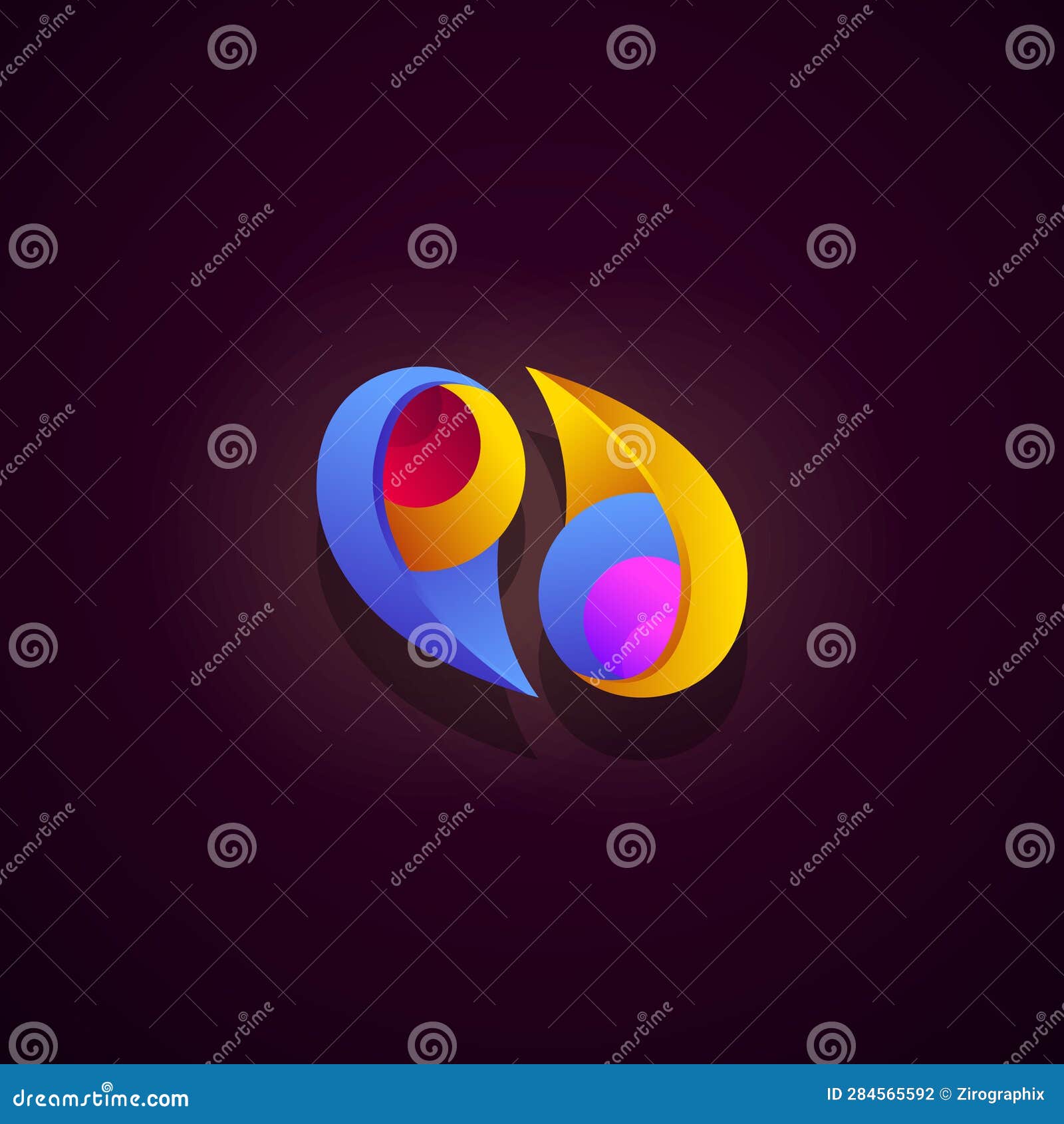 Colorful Creative Abstract Icon Logo Design Stock Vector - Illustration ...