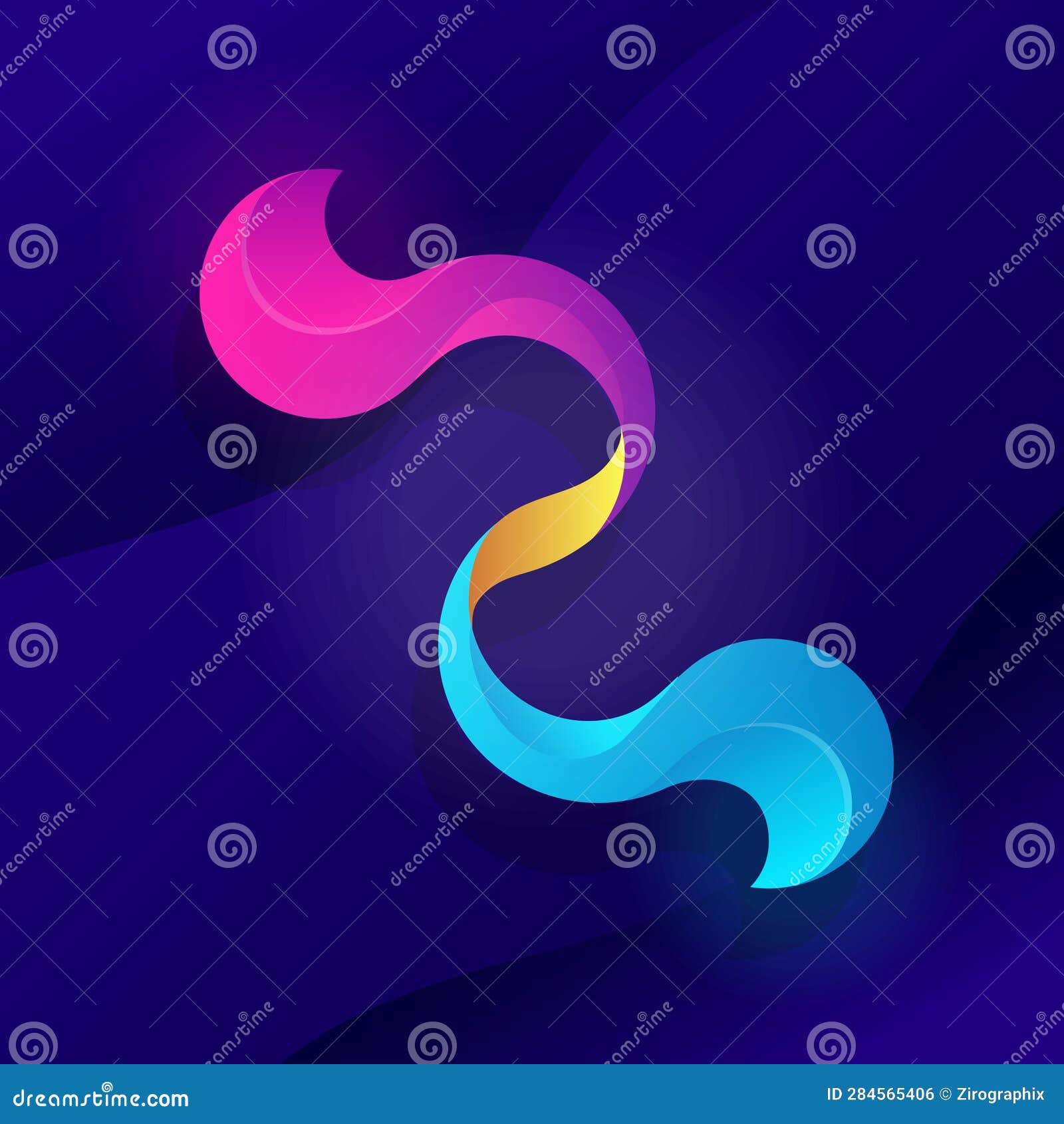 Colorful Creative Abstract Icon Logo Design Stock Vector - Illustration ...
