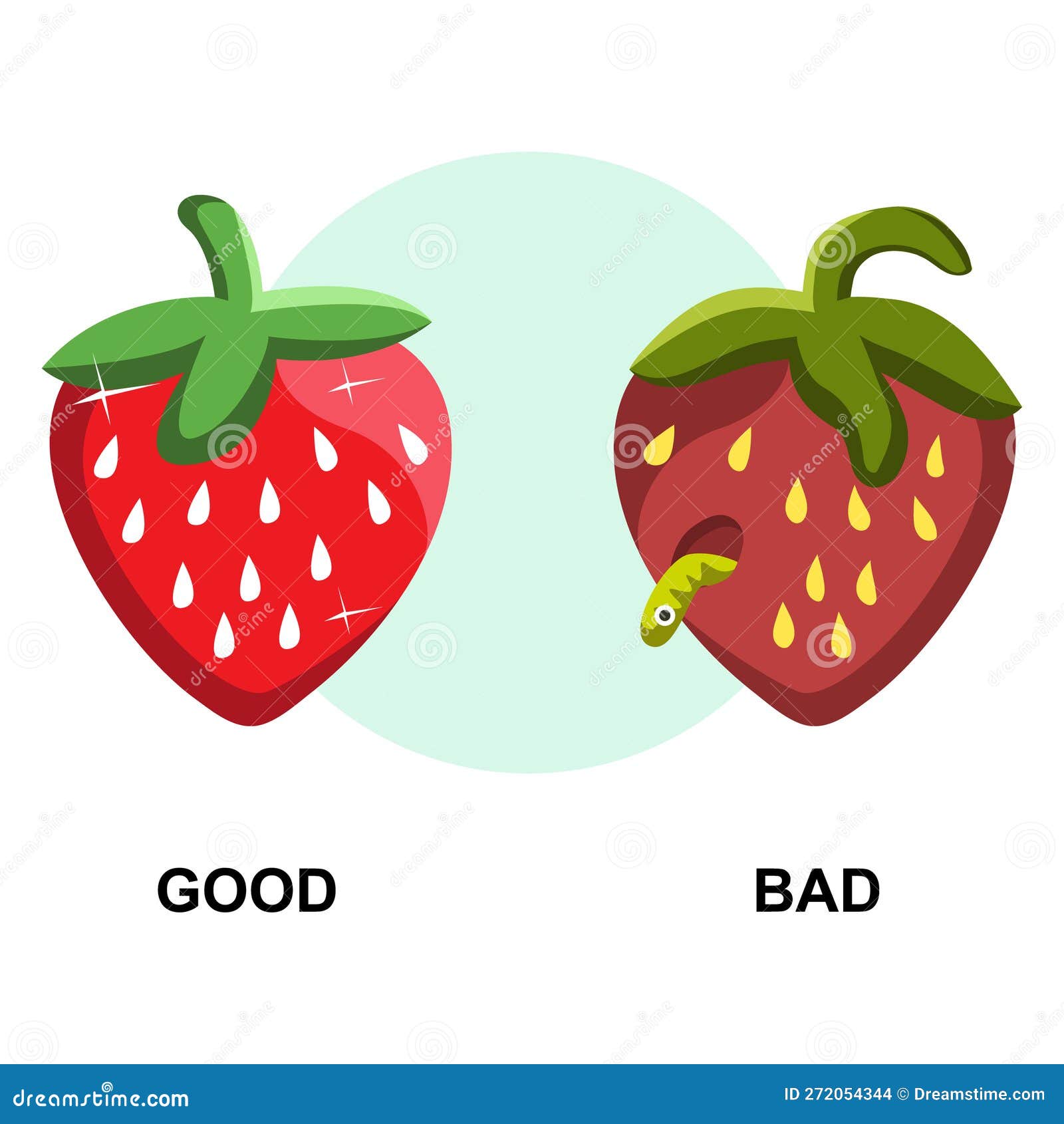 Comparison Adjective Child Explanation Card Stock Vector - Illustration ...
