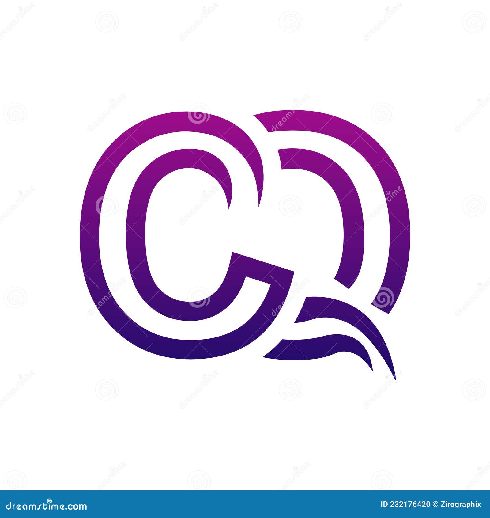 Creative CQ Logo Icon Design Stock Vector - Illustration of isolated ...