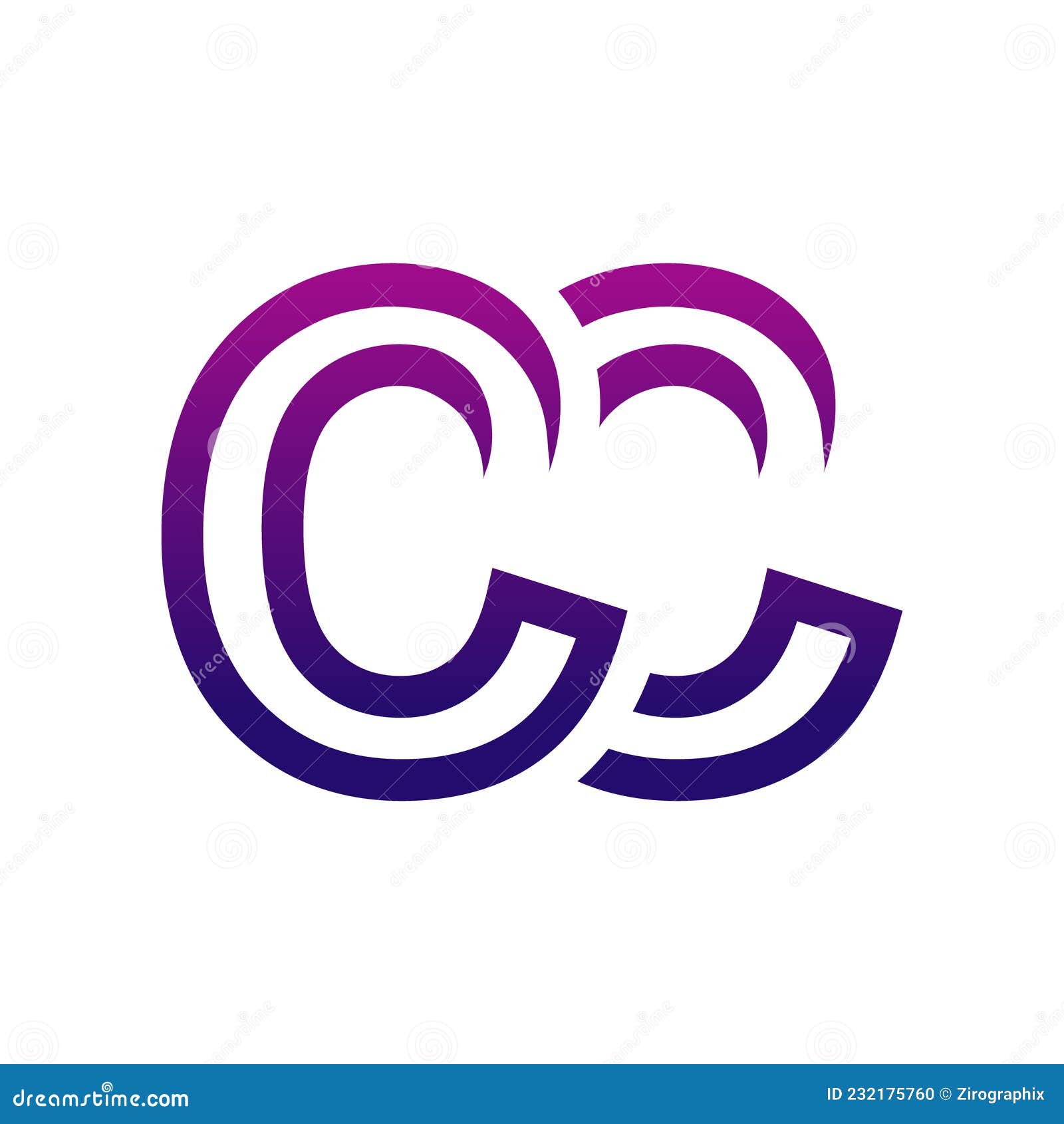 Creative CC Logo Icon Design Stock Vector - Illustration of vector ...