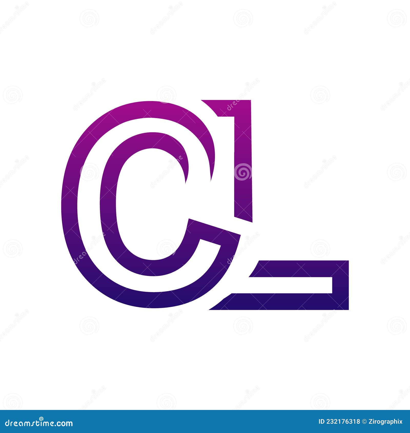 Creative CL Logo Icon Design Stock Vector - Illustration of crisp ...