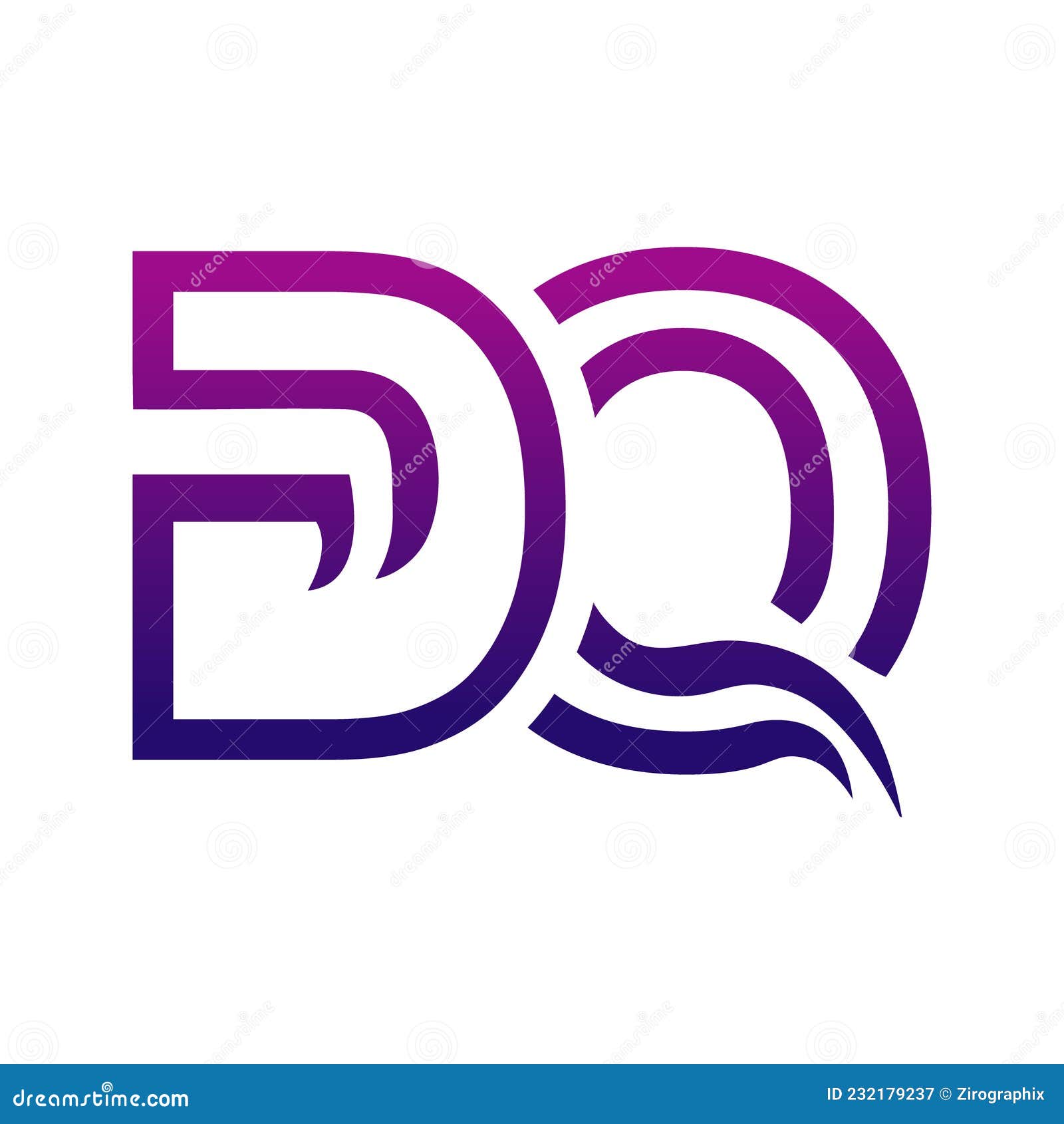 Creative DQ Logo Icon Design Stock Vector - Illustration of simple ...