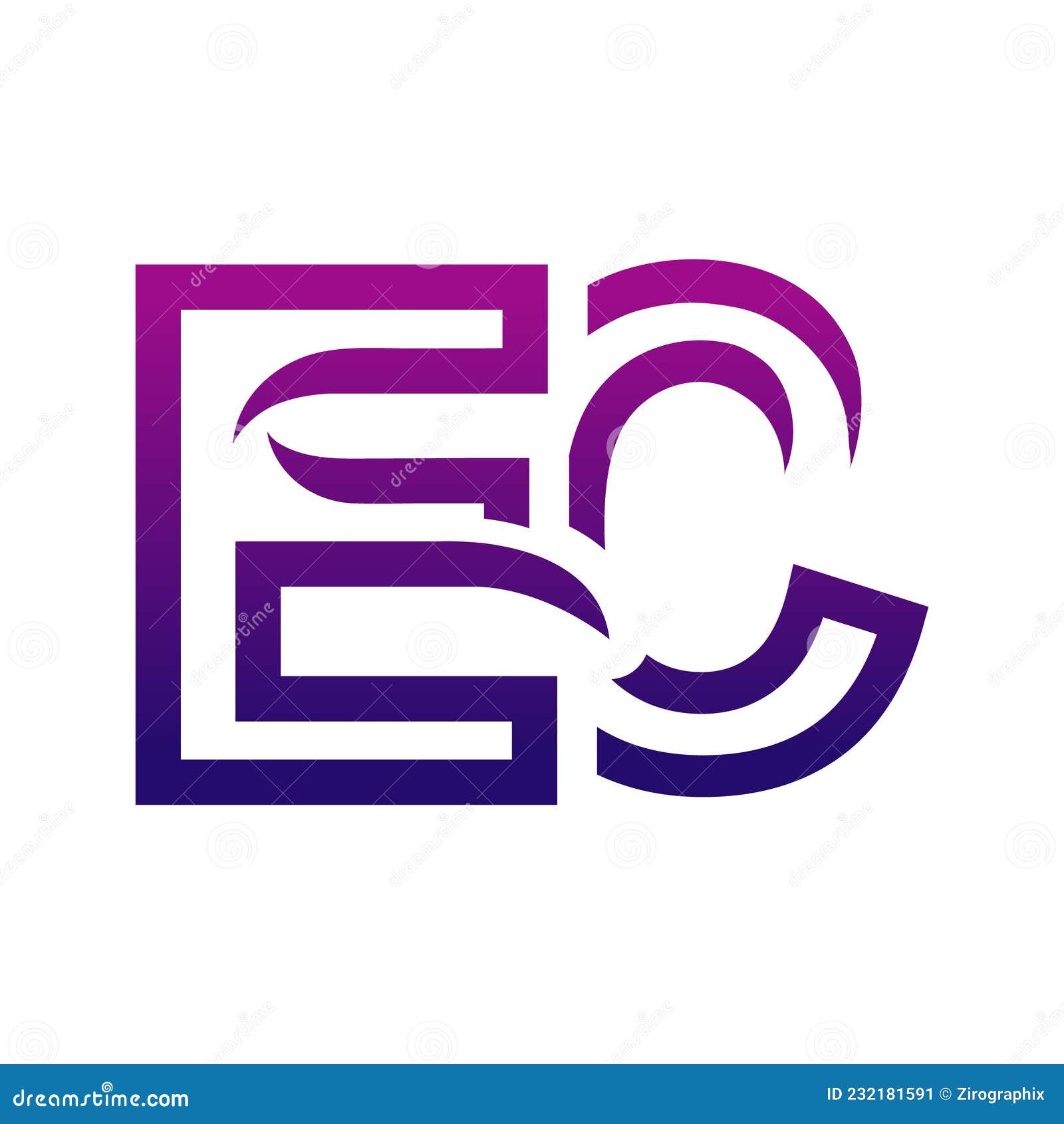 Creative EC Logo Icon Design Stock Vector - Illustration of formatn ...