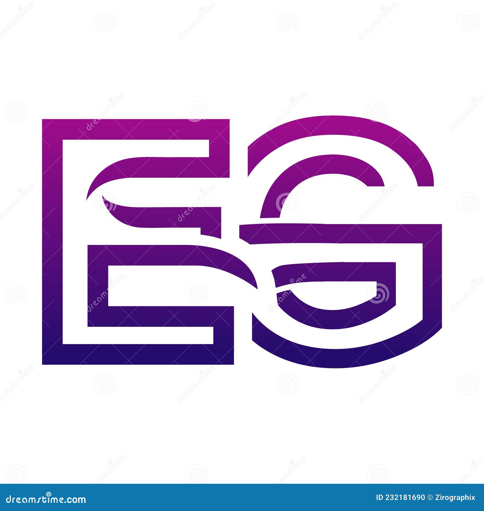 Creative EG Logo Icon Design Stock Vector - Illustration of isolated ...