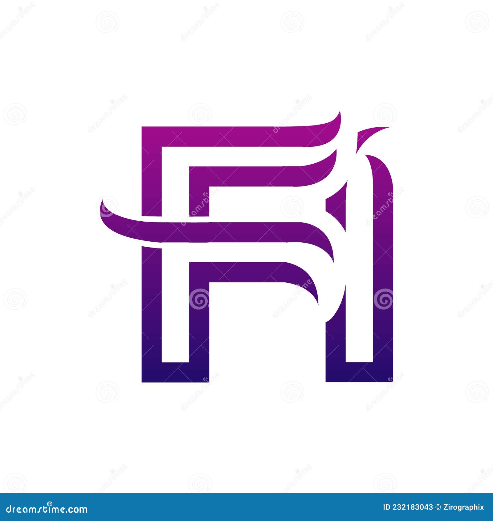 Creative FI Logo Icon Design Stock Vector - Illustration of money ...