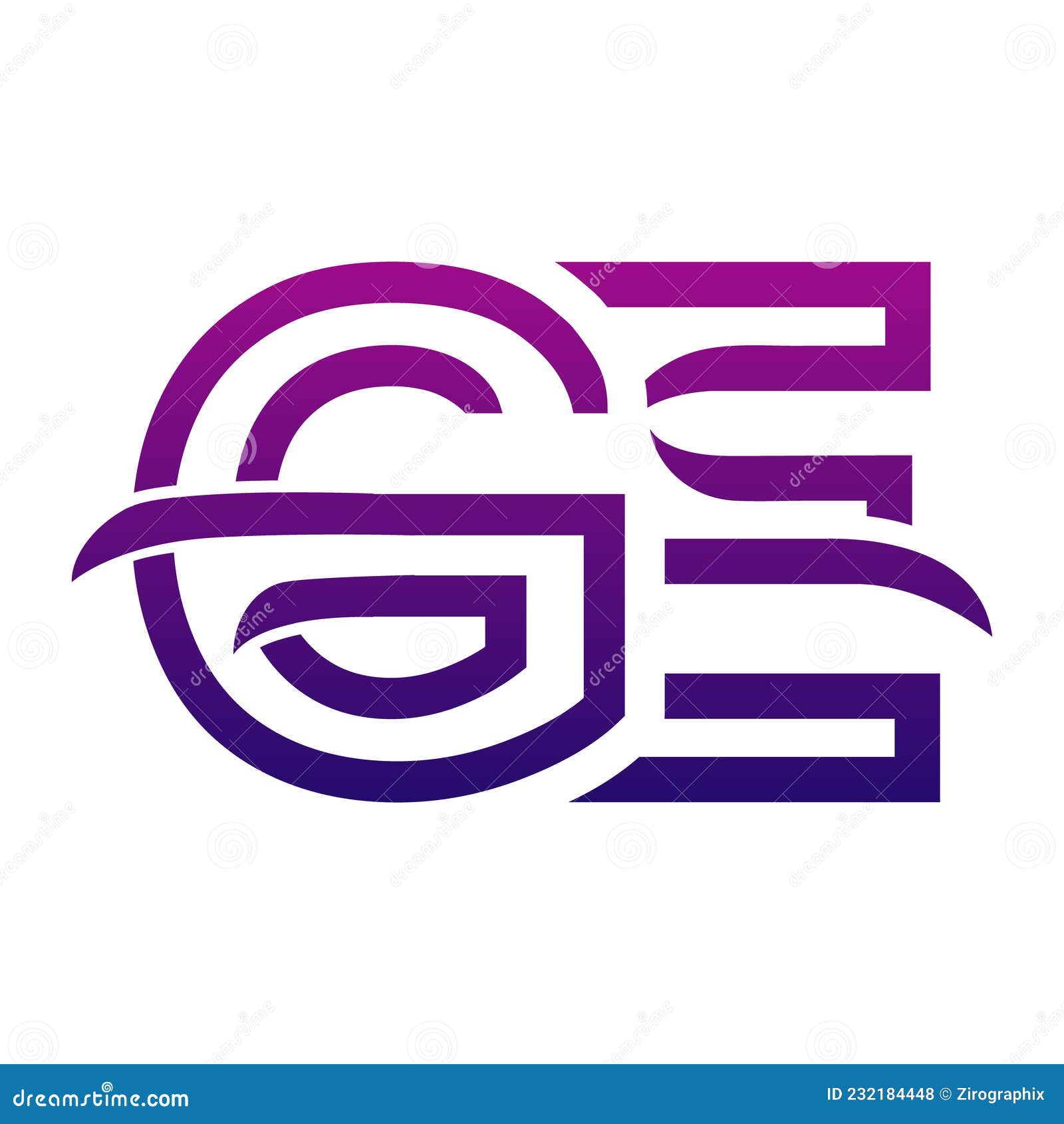 Creative GE Logo Icon Design Stock Vector - Illustration of symbol ...