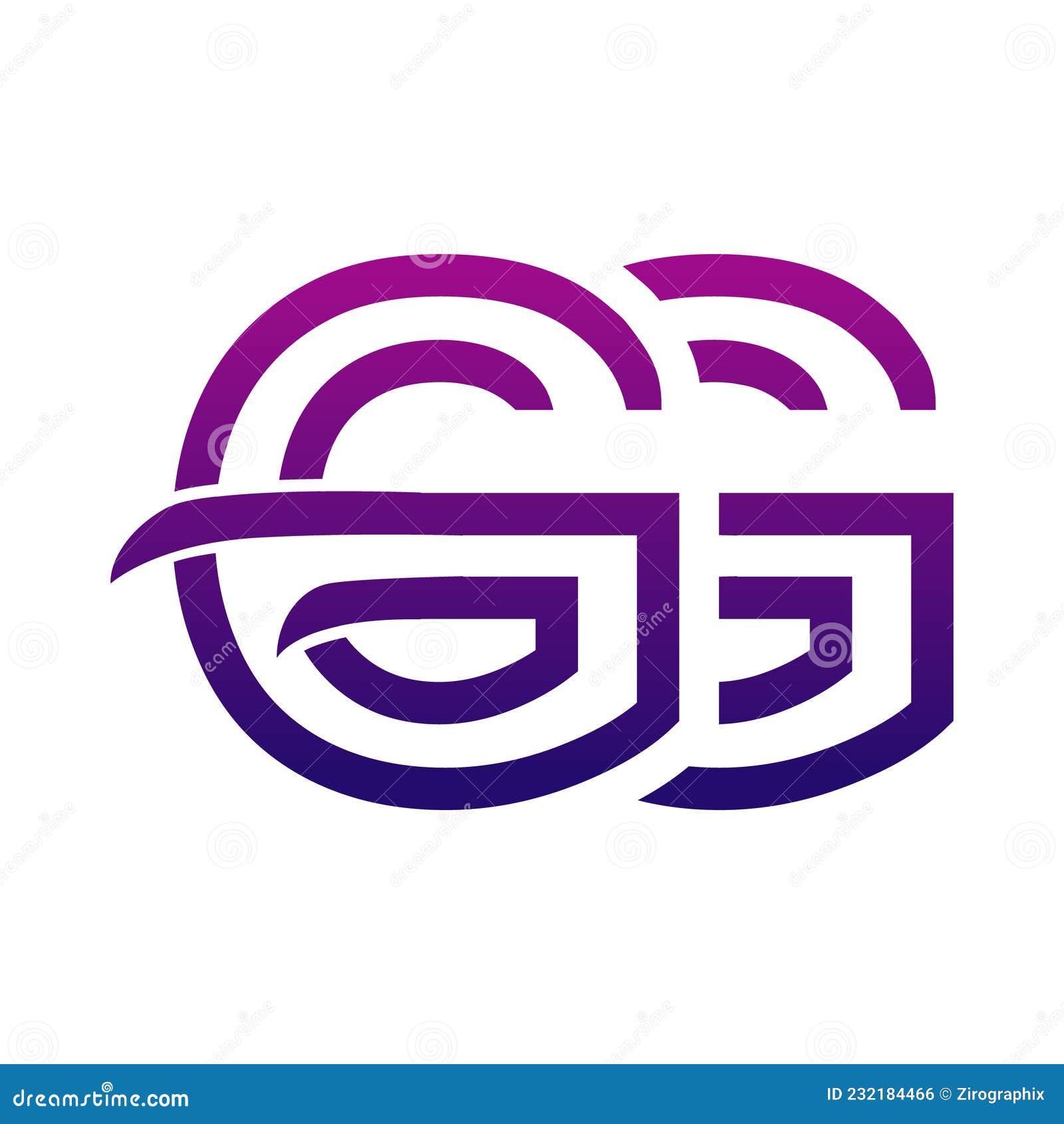 Creative GG Logo Icon Design Stock Illustration - Illustration of ...