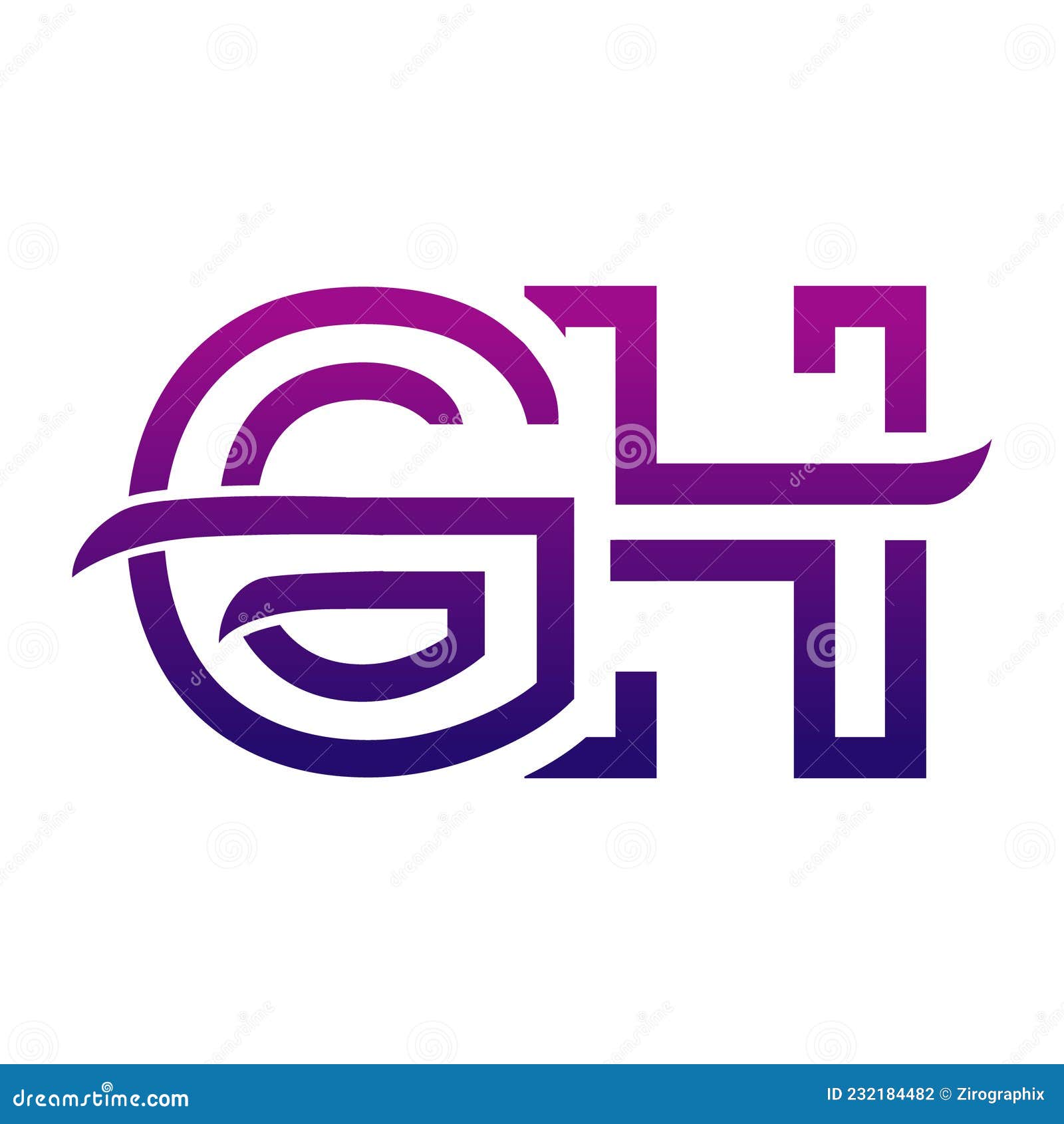 Creative GH Logo Icon Design Stock Illustration - Illustration of ...