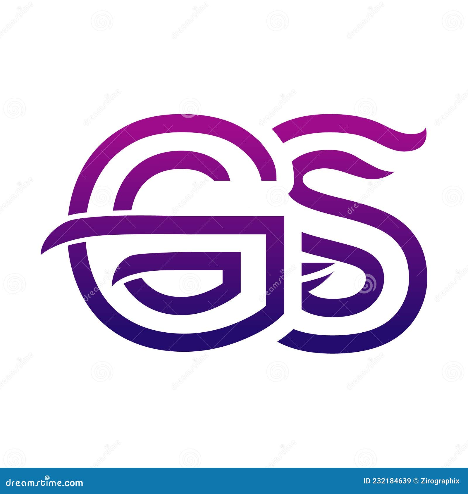 Creative GS Logo Icon Design Stock Vector - Illustration of business ...