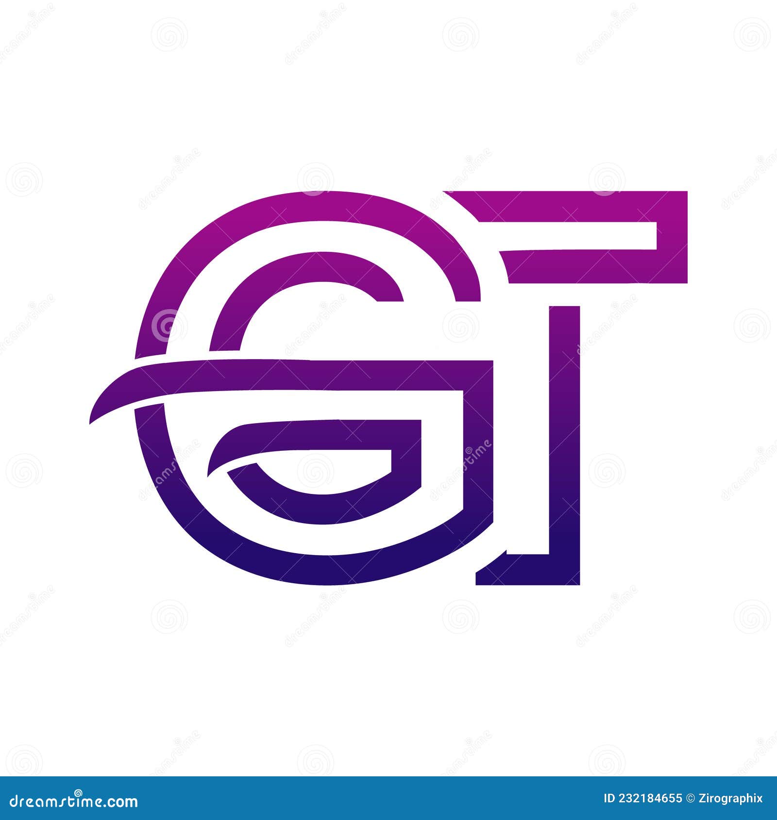 Creative GT Logo Icon Design Stock Vector - Illustration of text, logo ...