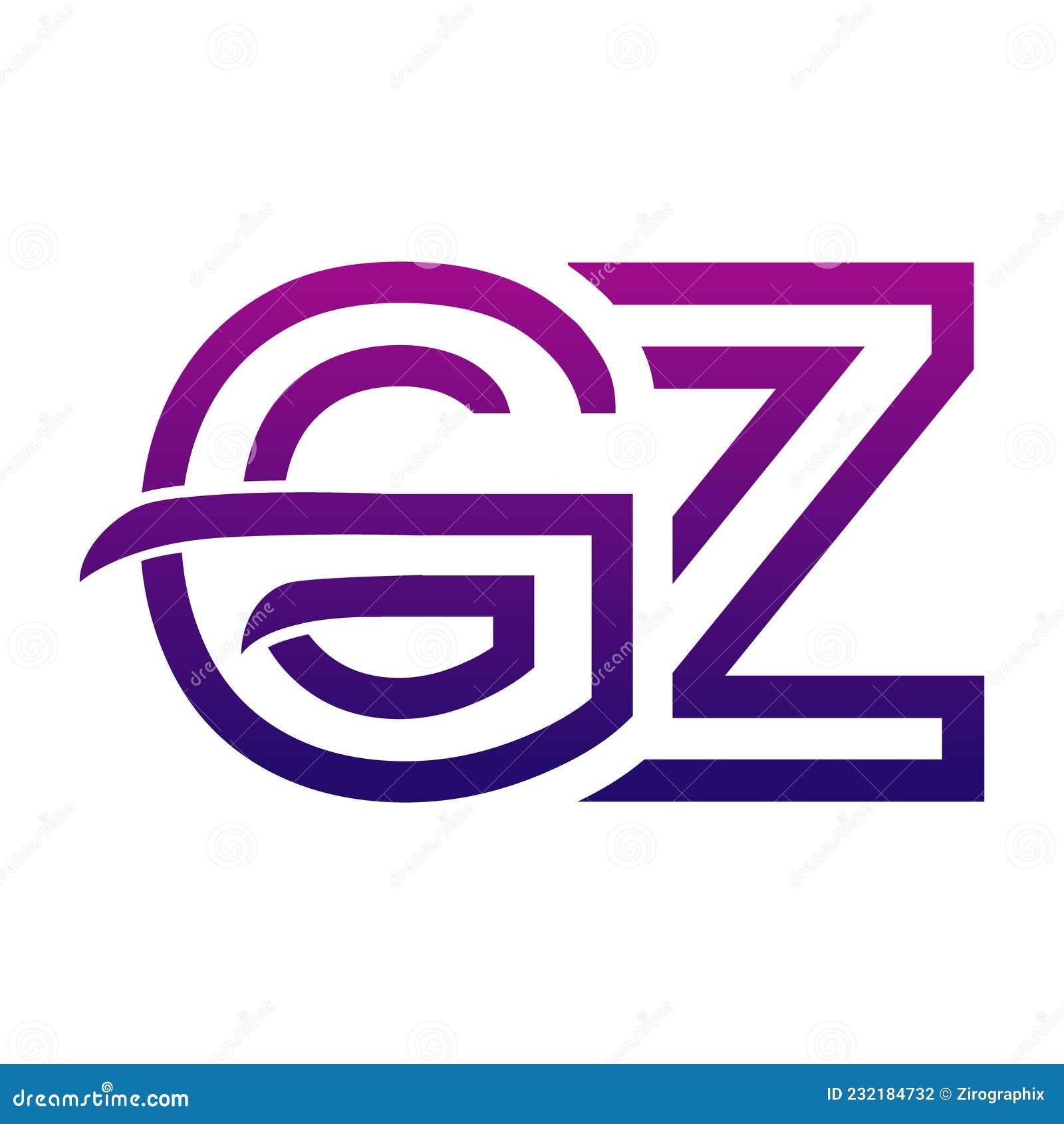 Creative GZ Logo Icon Design Stock Vector - Illustration of logo ...